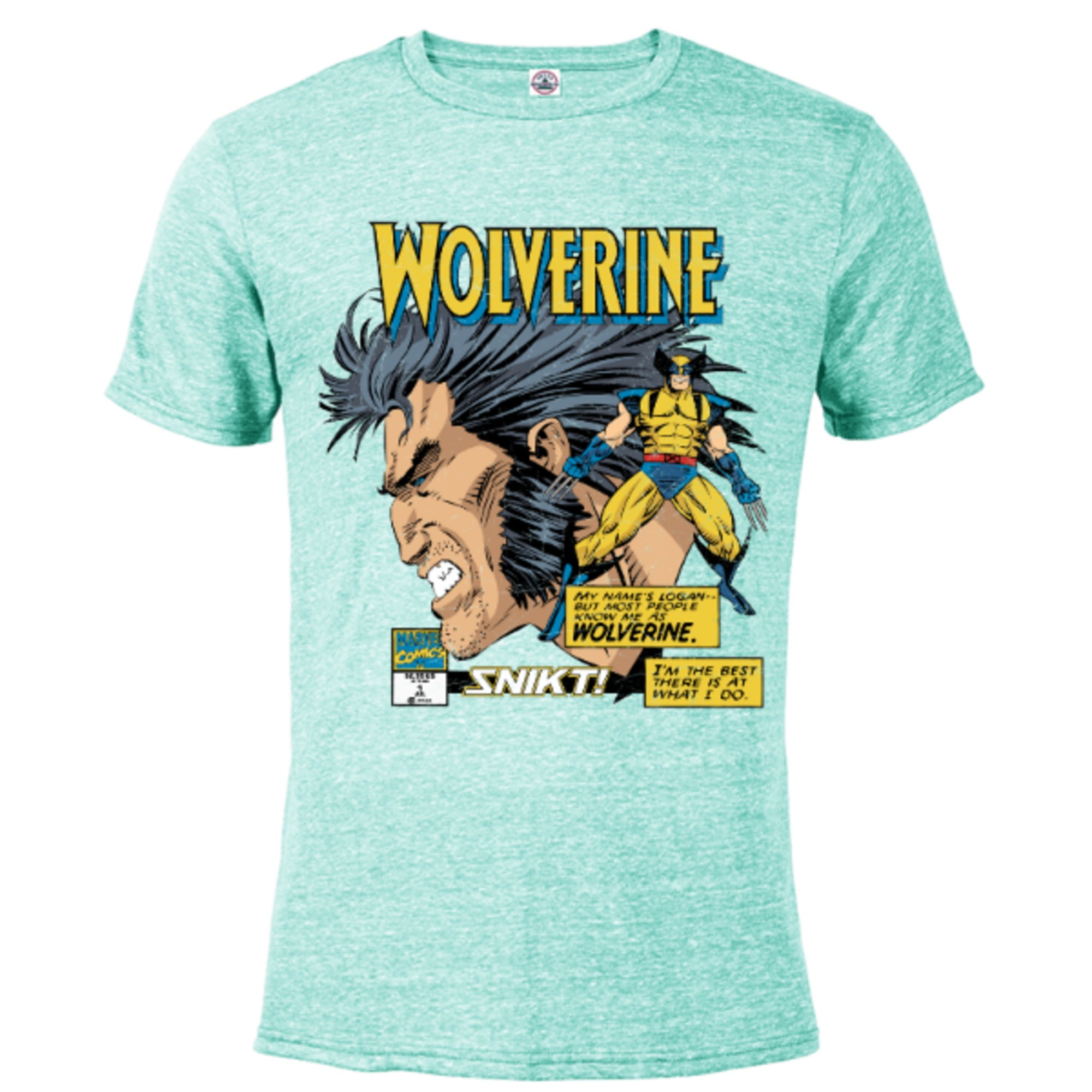 Marvel Comics Wolverine Classic Logan Retro - Short Sleeve Blended T ...