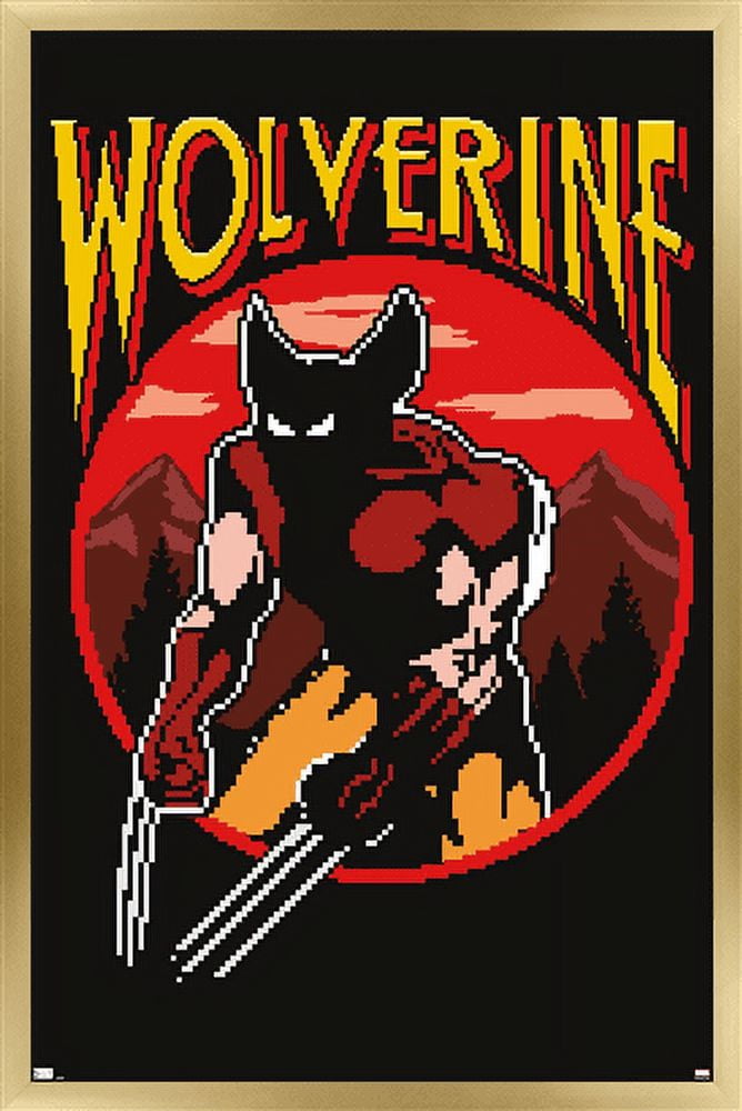 Marvel Comics - Wolverine - Retro Gaming Wall Poster, 14.725" x 22.375 ...