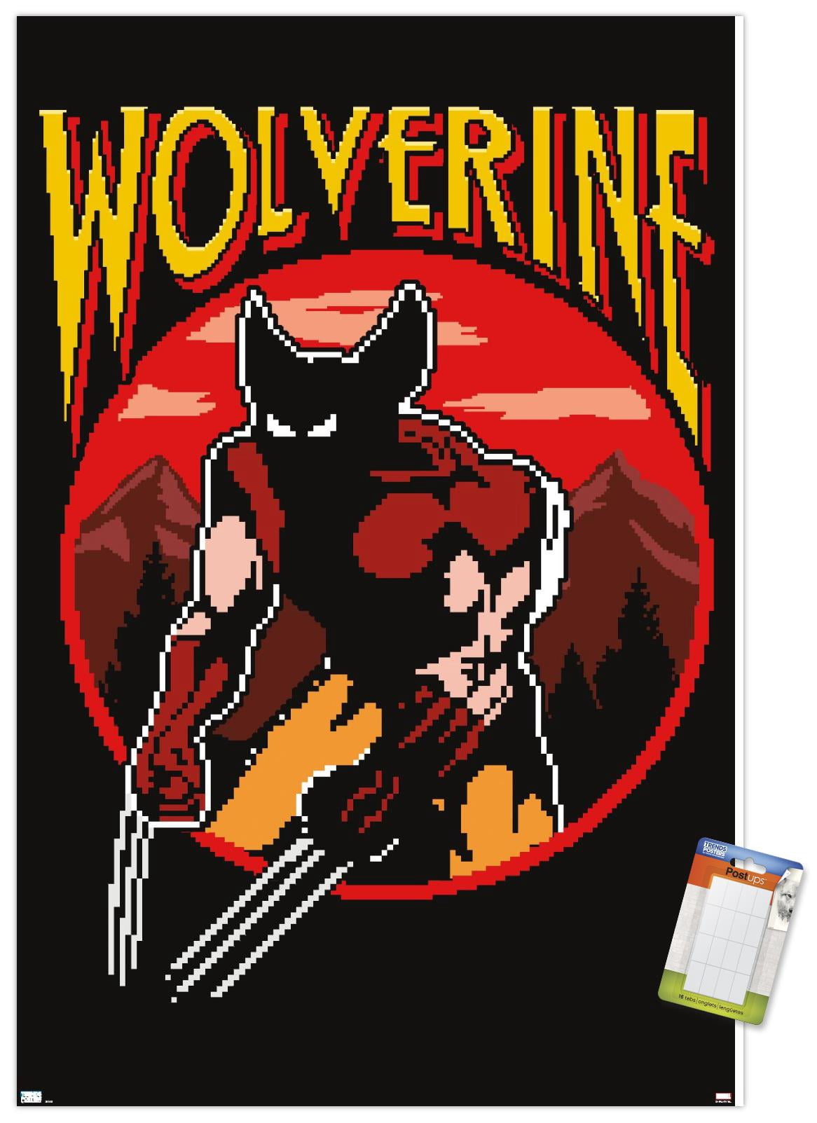 Marvel Comics - Wolverine - Retro Gaming Wall Poster, 14.725" x 22.375 ...
