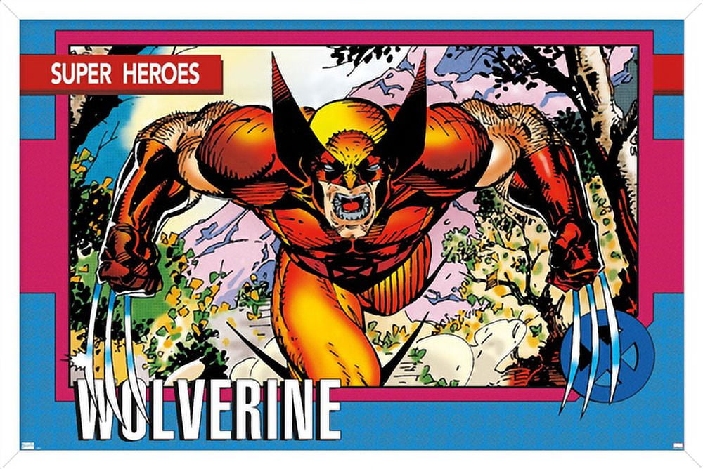 Marvel Comics - Wolverine - Trading Card Wall Poster, 14.725" x 22.375 ...