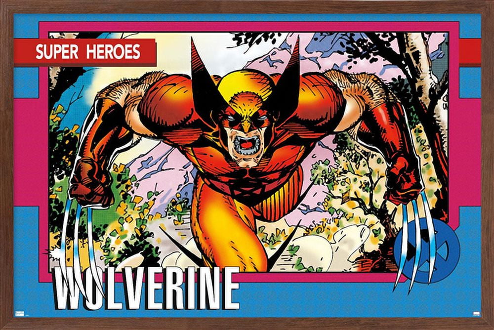 Marvel Comics - Wolverine - Trading Card Wall Poster, 14.725" x 22.375 ...