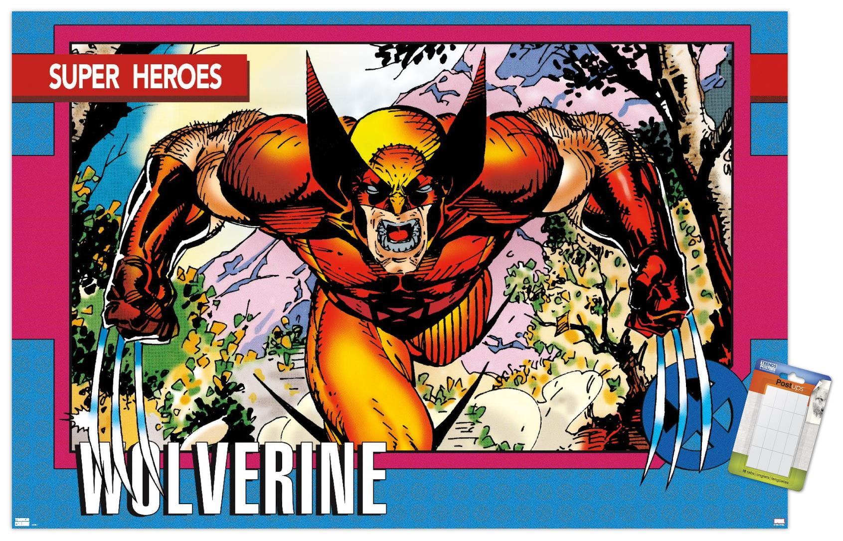 Marvel Comics - Wolverine - Trading Card Wall Poster, 14.725" x 22.375 ...