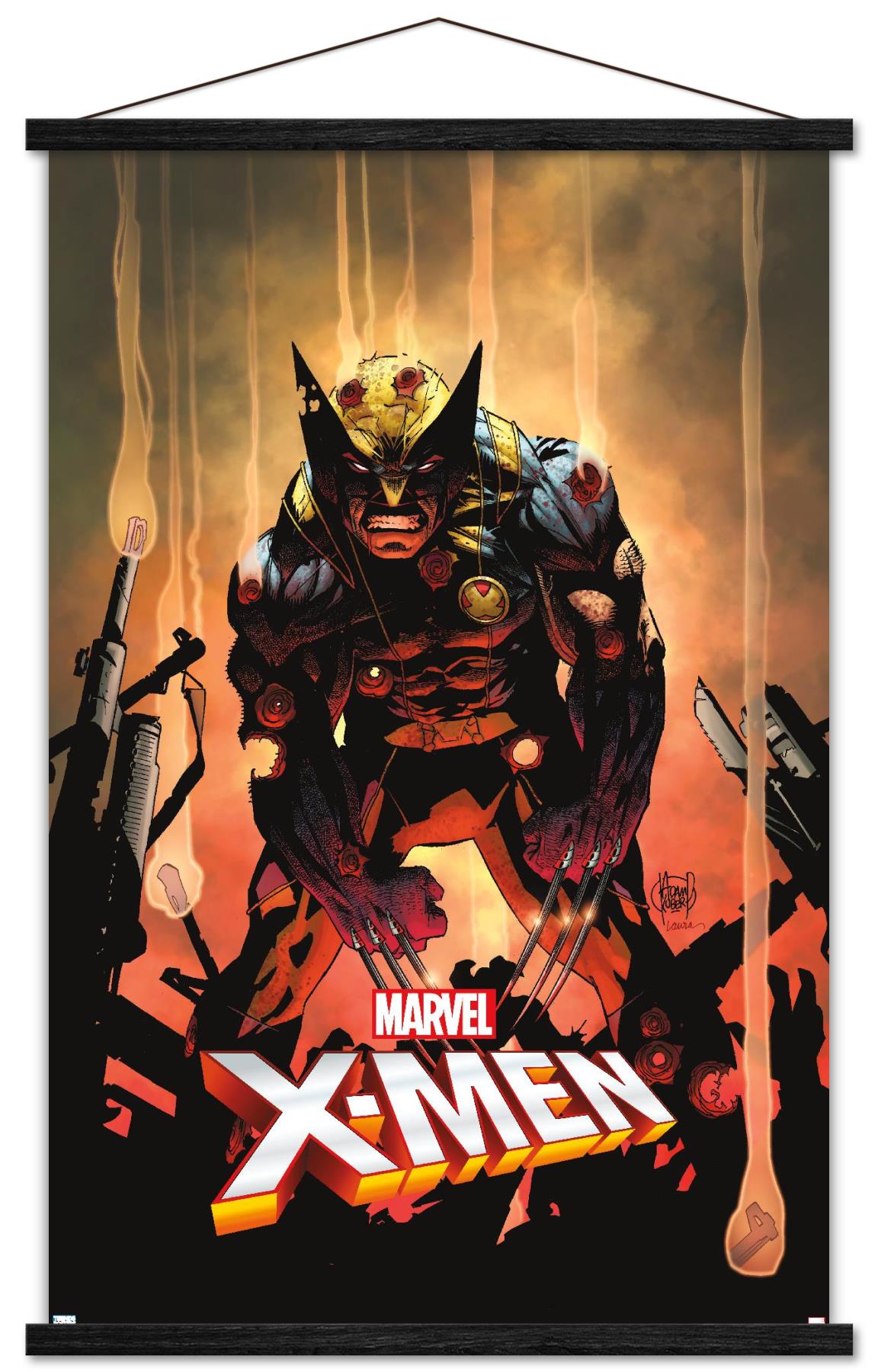 Marvel Comics - Wolverine - Wolverine #300 Wall Poster with Wooden ...