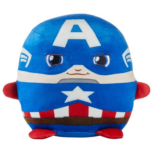 Marvel Cuutopia Captain America Plush Character, 7-in Soft Rounded ...