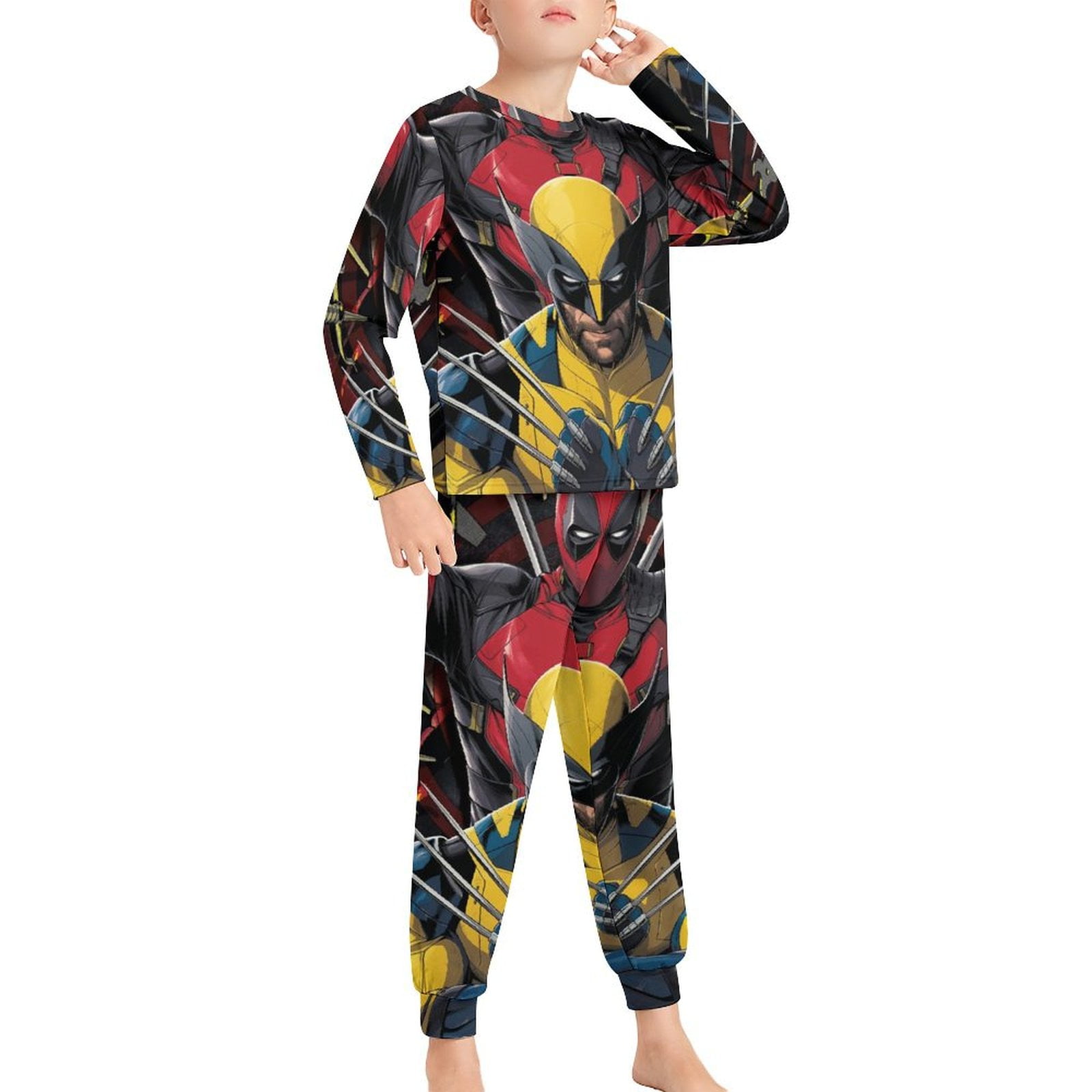Marvel-DEADPOOL WOLVERINE Boys Pajamas for Toddler Clothes Set Planet ...