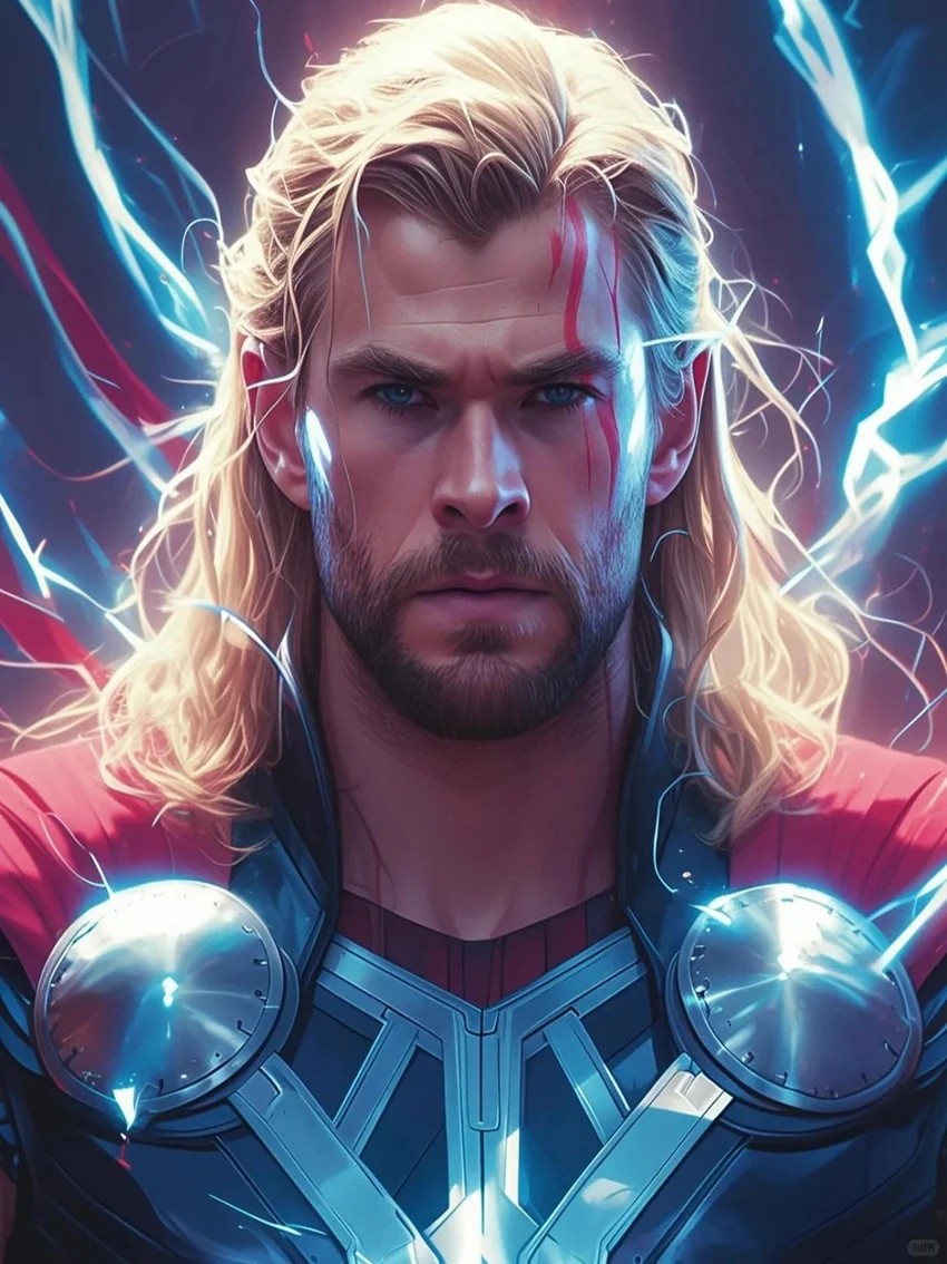 Marvel DIY Diamond Art Painting Kits Thor Thor Embroidery Jewelry Cross ...