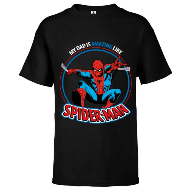 Marvel Dad is Amazing Like Spider-Man Father's Day - Short Sleeve T ...