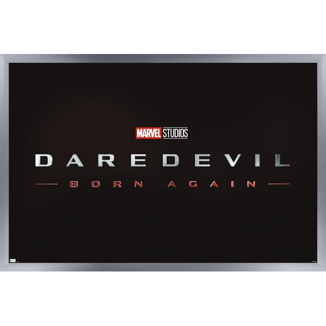 Marvel Daredevil: Born Again - Logo Wall Poster, 22.375" x 34" Framed ...