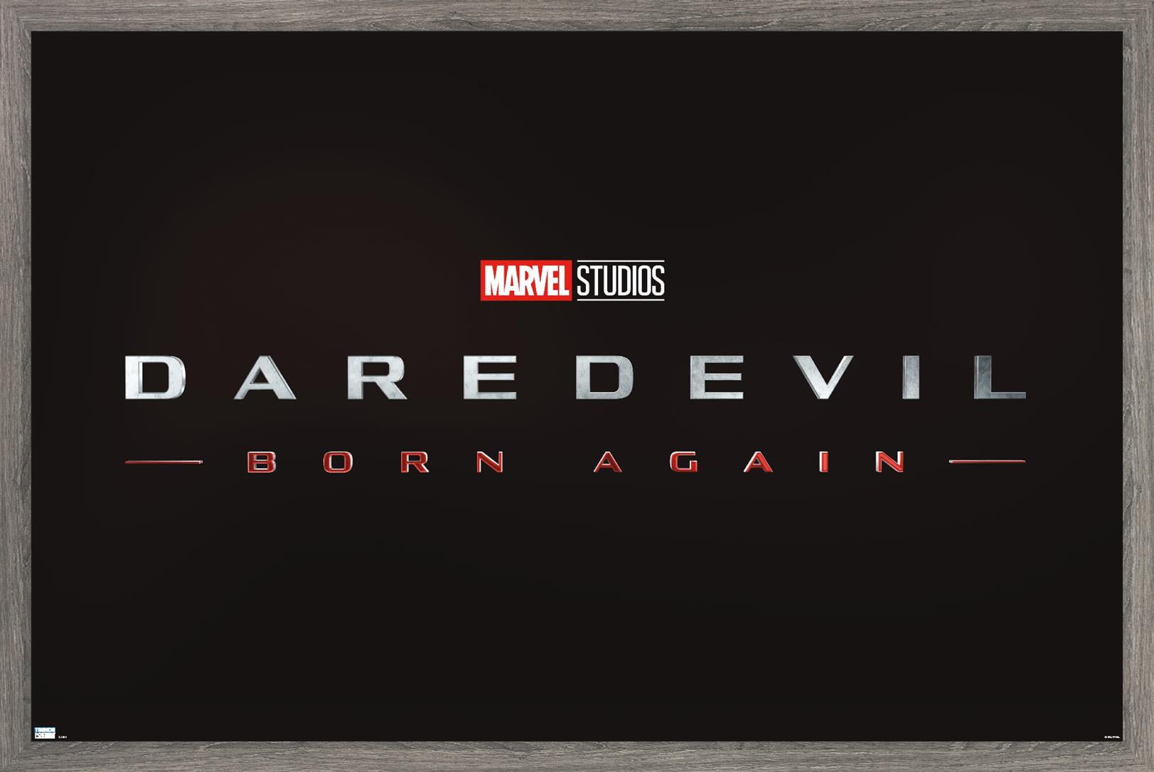 Marvel Daredevil: Born Again - Logo Wall Poster, 22.375" x 34" Framed ...