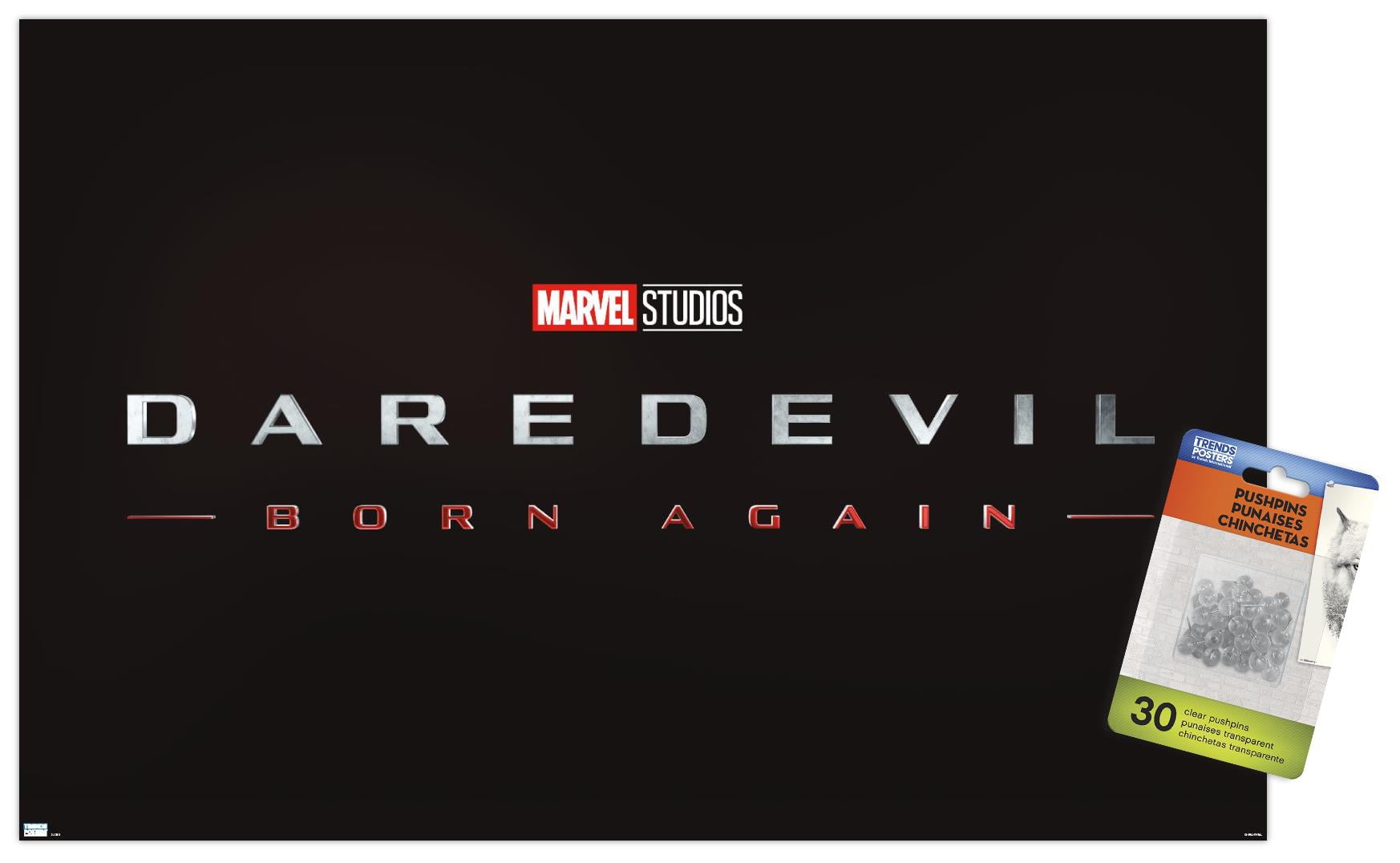 Marvel Daredevil: Born Again - Logo Wall Poster with Push Pins, 14.725 ...