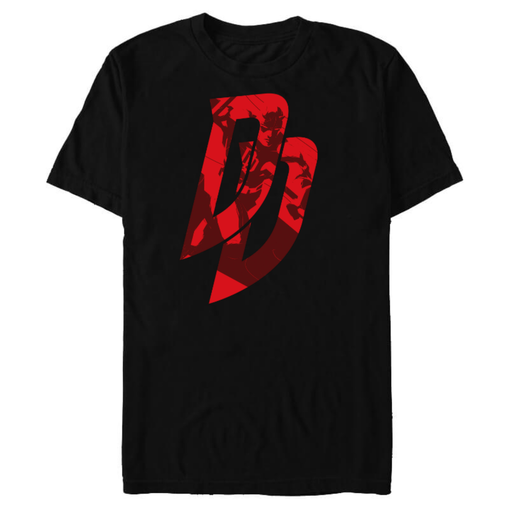 Marvel Daredevil Logo - Short Sleeve Blended T-Shirt for Adults ...