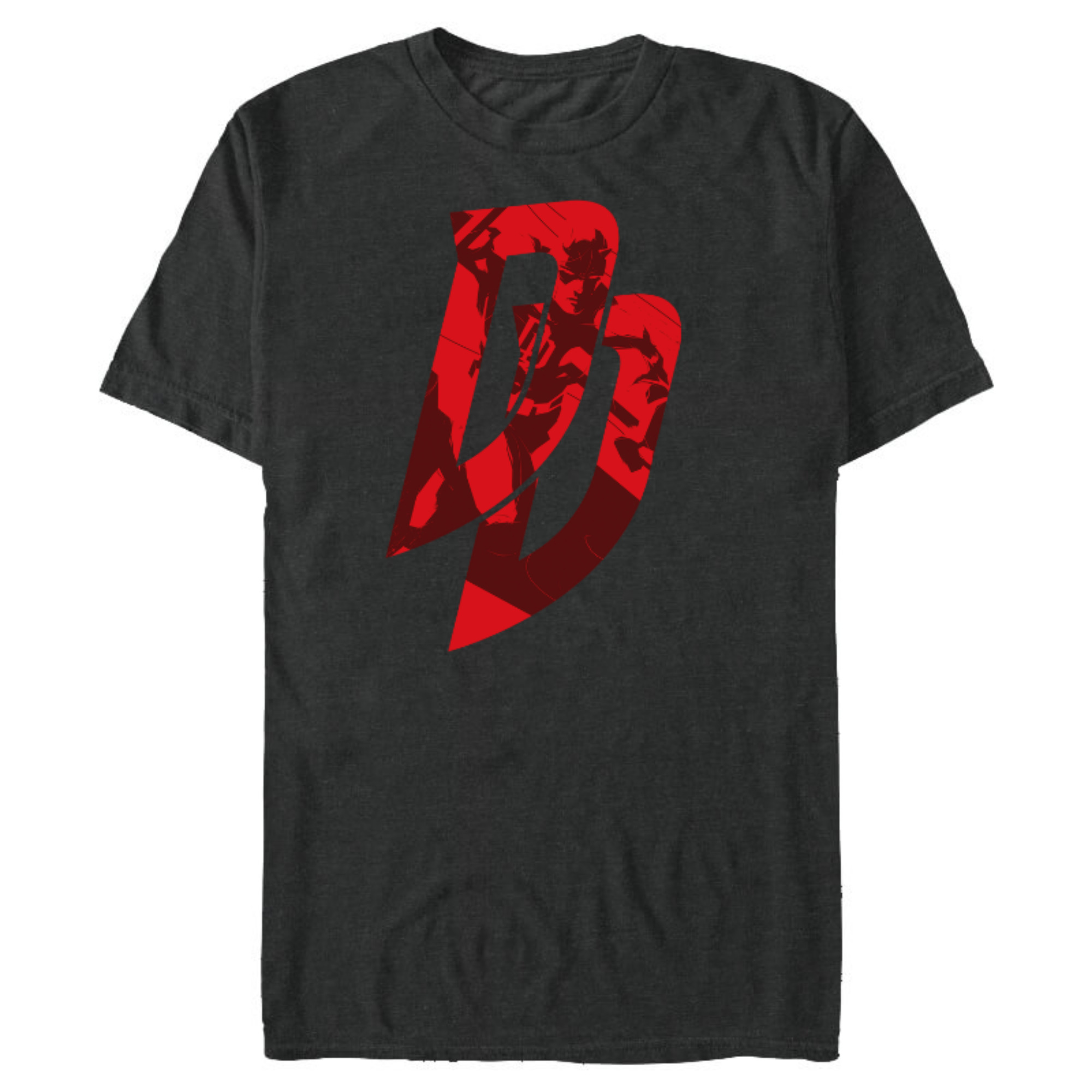 Marvel Daredevil Logo - Short Sleeve Blended T-Shirt for Adults ...