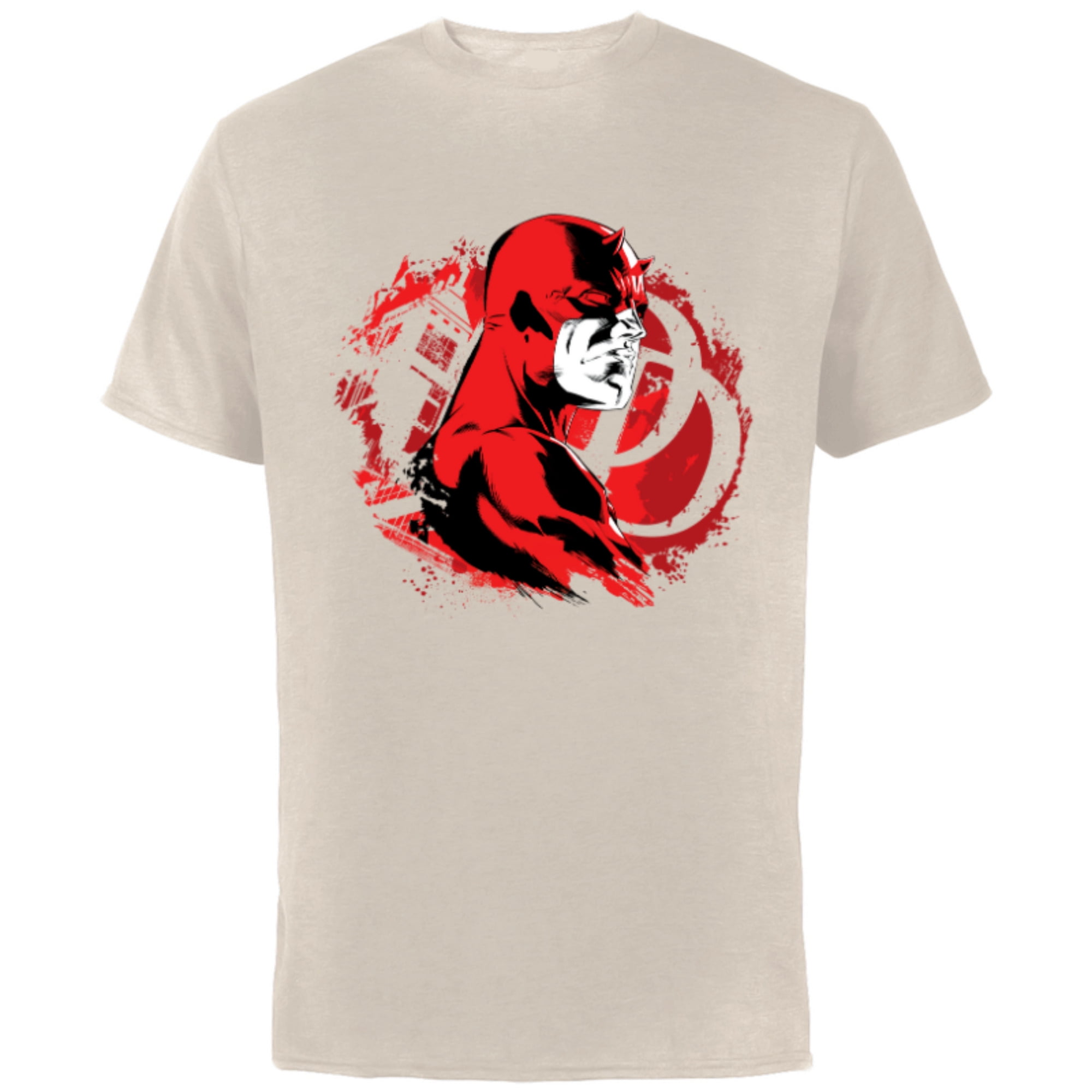 Marvel Daredevil Super Hero Comic Art City and DD Symbol - Short Sleeve ...