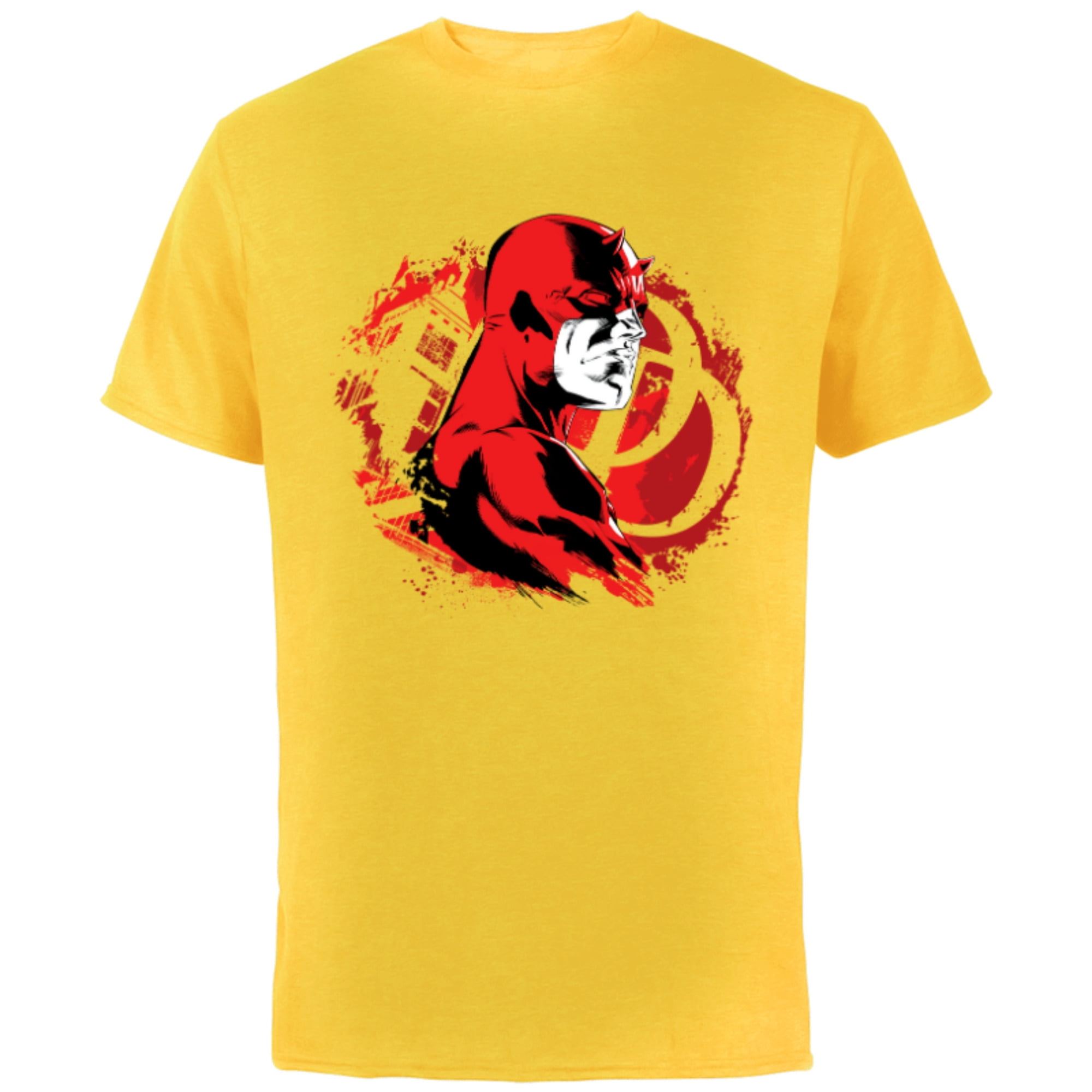 Marvel Daredevil Super Hero Comic Art City and DD Symbol - Short Sleeve ...