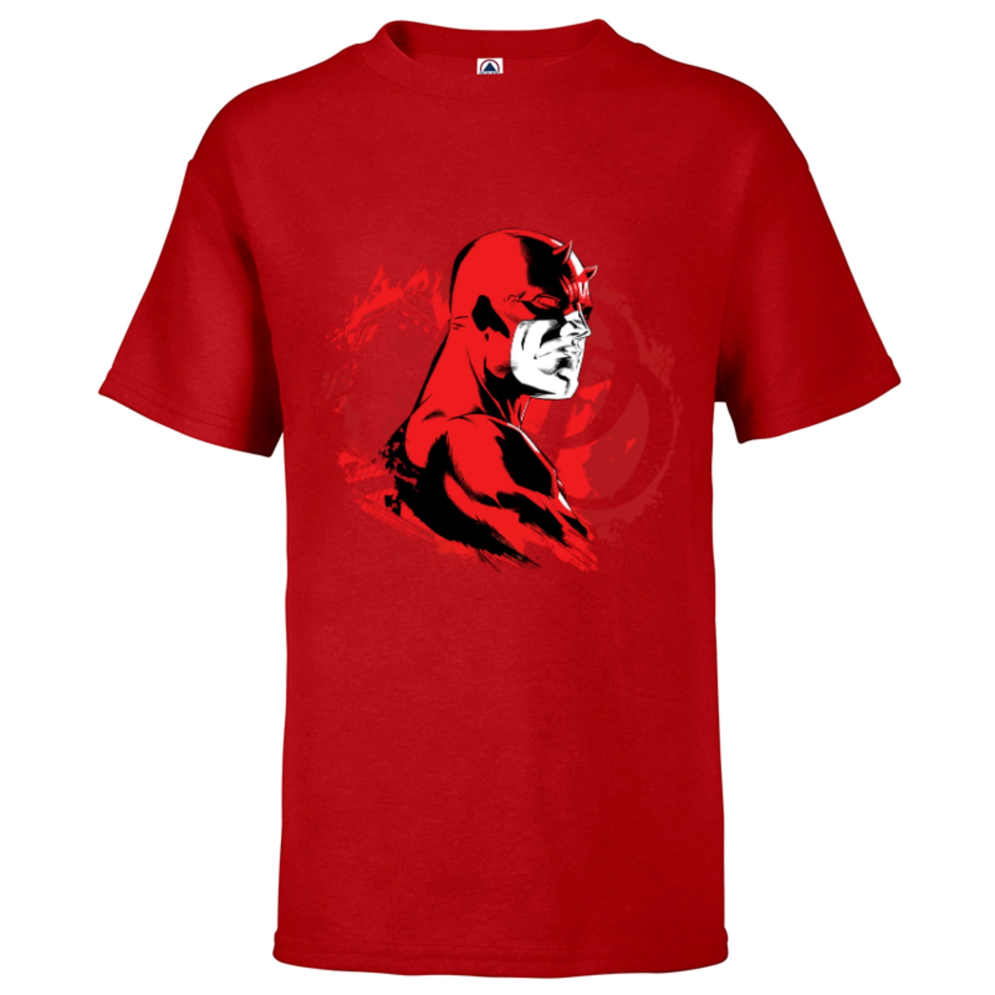 Marvel Daredevil Super Hero Comic Art City and DD Symbol - Short Sleeve ...