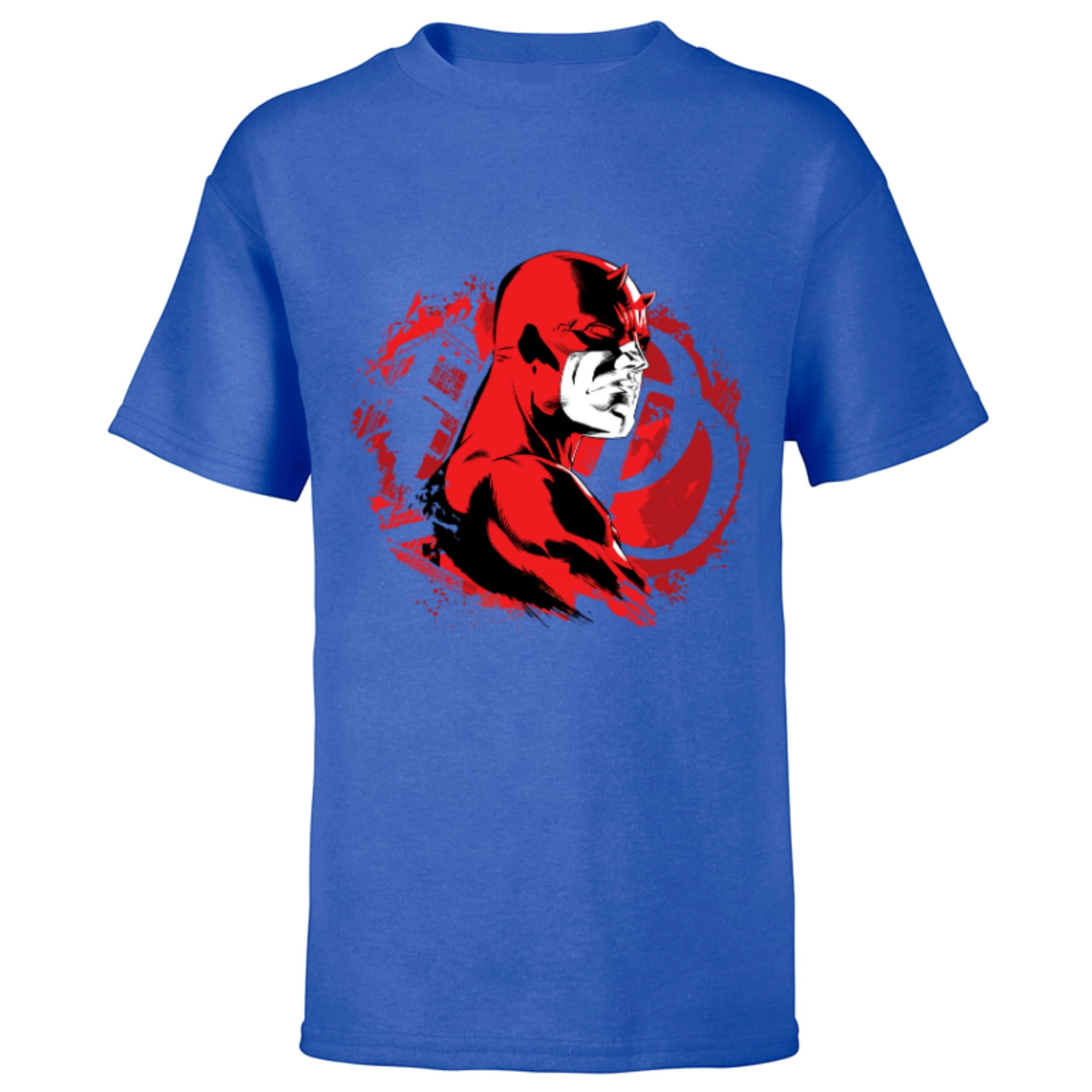 Marvel Daredevil Super Hero Comic Art City and DD Symbol - Short Sleeve ...