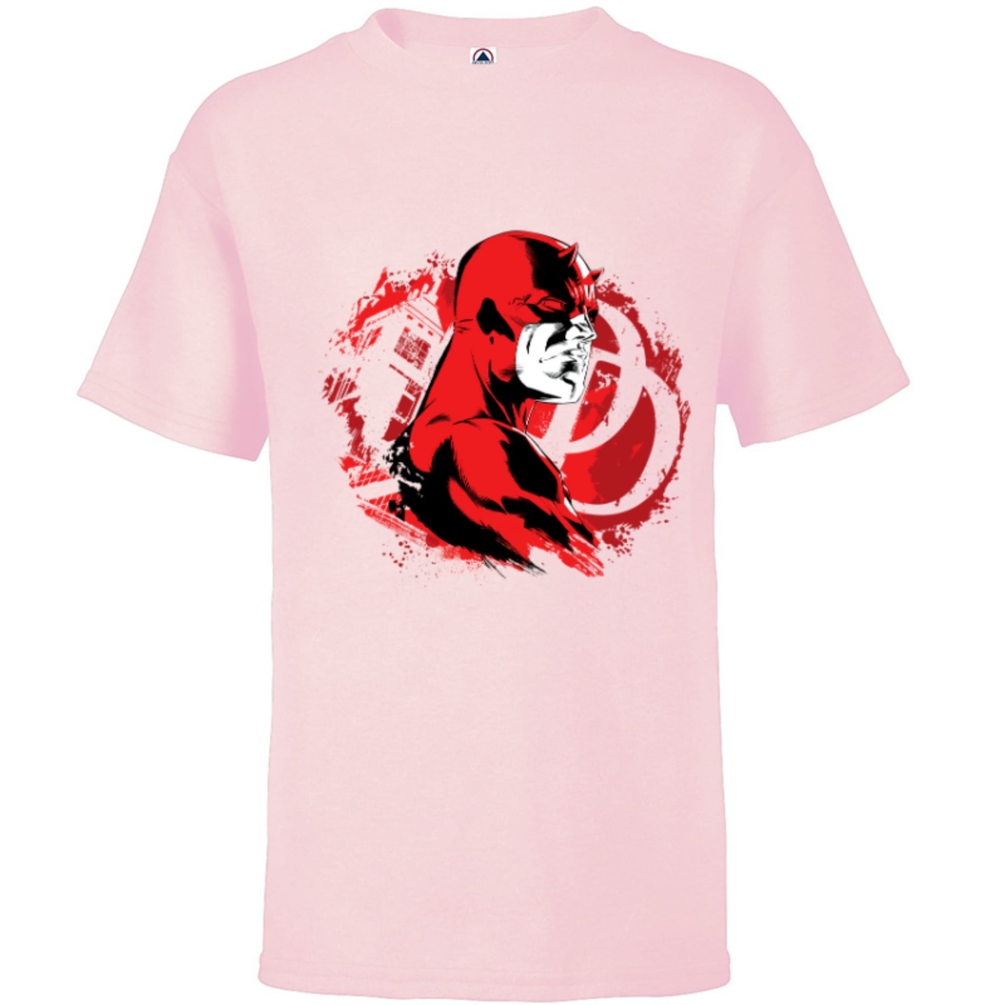 Marvel Daredevil Super Hero Comic Art City and DD Symbol - Short Sleeve ...