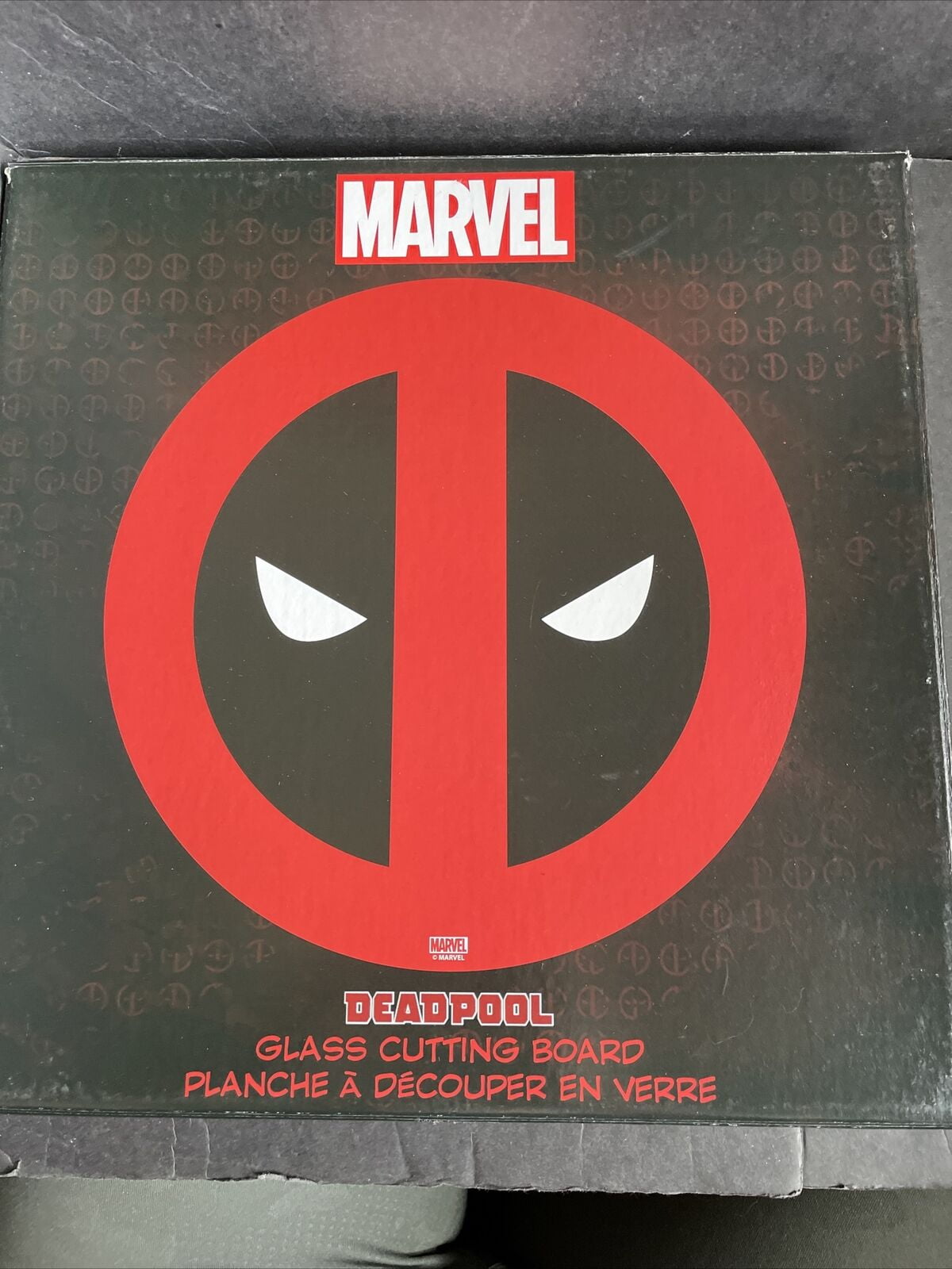 Marvel Dead Pool Round Tempered Glass 12” Cutting Board - Walmart.com