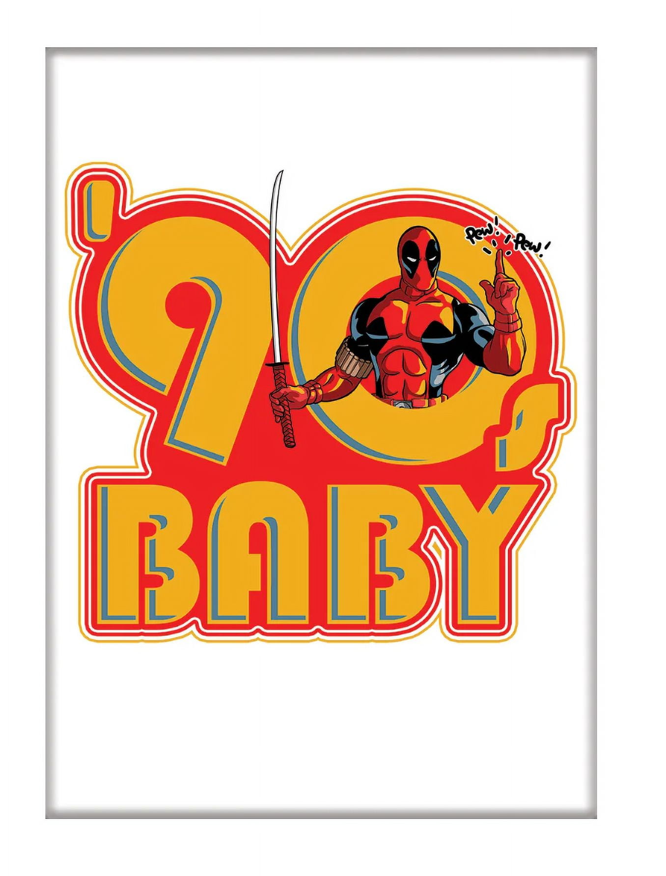 Marvel Deadpool 30th 90s Baby Ata-Boy Magnet 2.5" X 3.5" - Walmart.com
