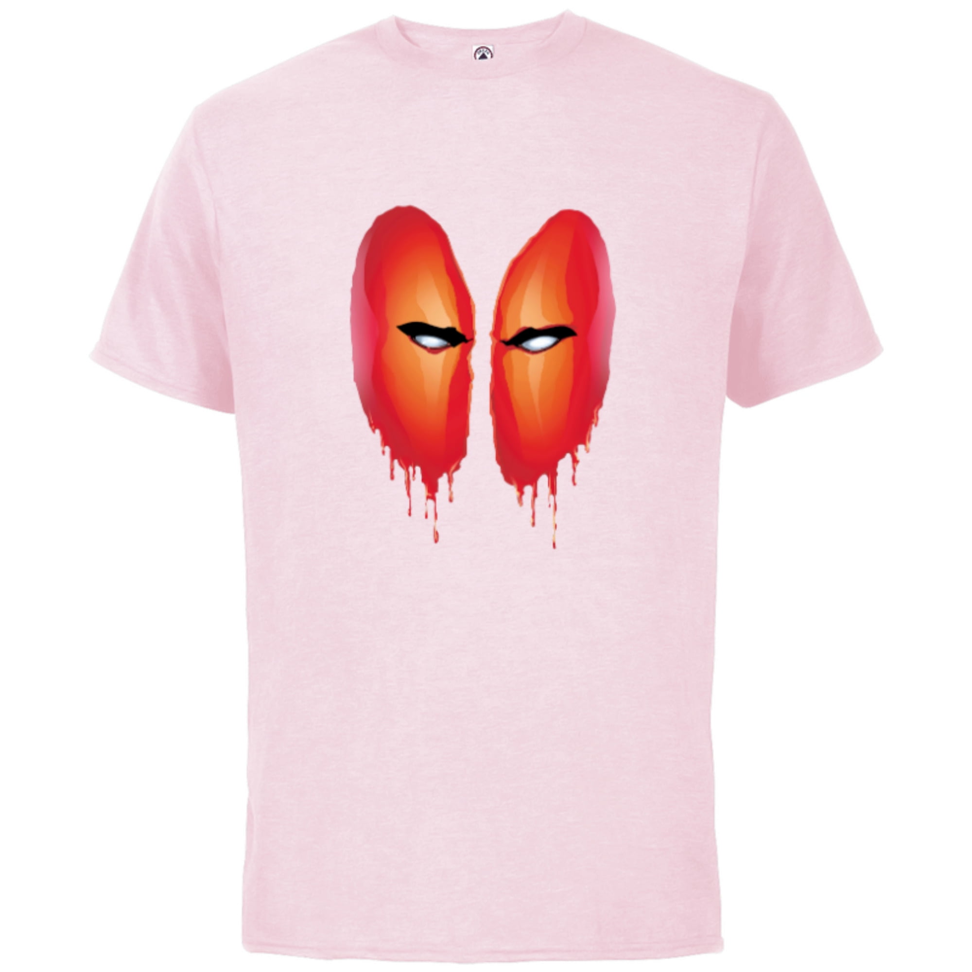 Marvel Deadpool Blood Drip Eyes Mask Comic Art - Short Sleeve Cotton T ...