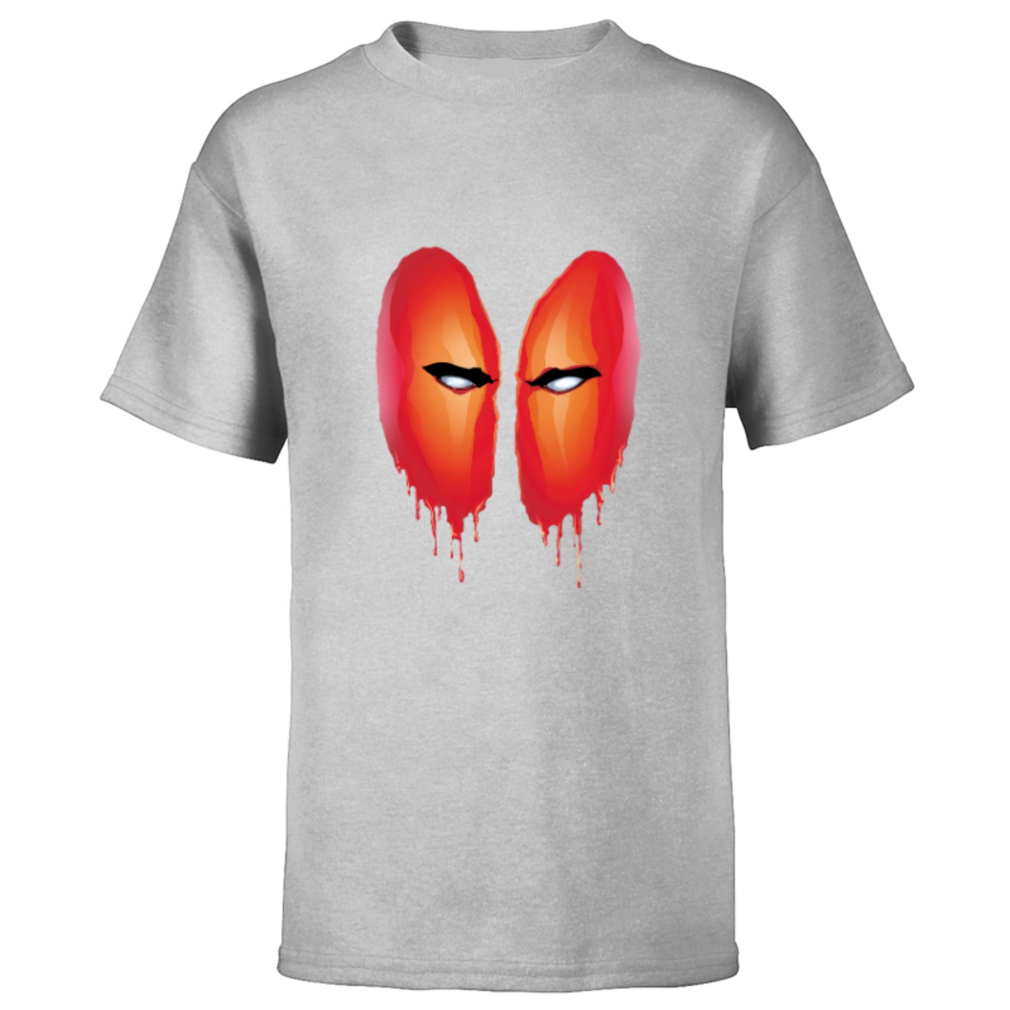 Marvel Deadpool Blood Drip Eyes Mask Comic Art - Short Sleeve T-Shirt ...