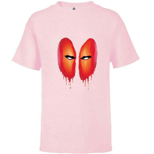 Marvel Deadpool Blood Drip Eyes Mask Comic Art - Short Sleeve T-Shirt ...