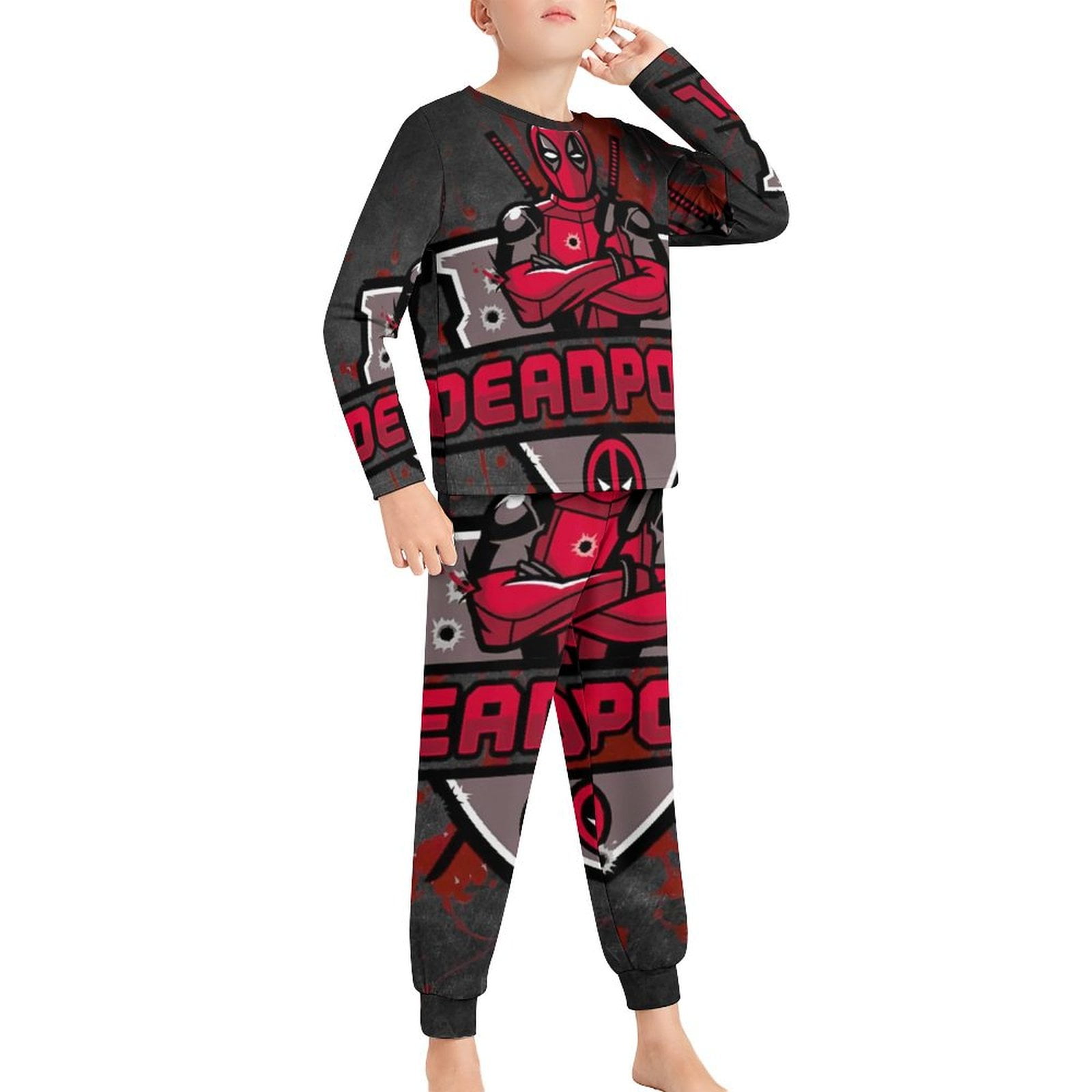 Marvel-Deadpool Boys Pajamas for Toddler Clothes Set Planet Train ...