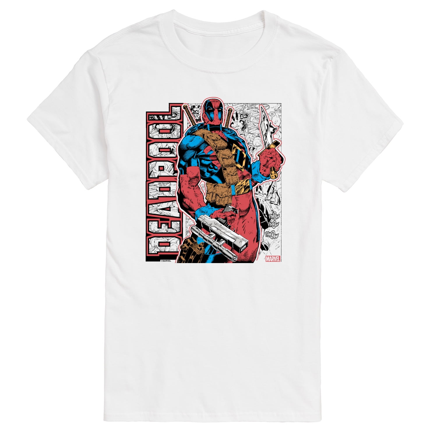 Marvel Deadpool - Comic Book Panel - Men's Short Sleeve Graphic T-Shirt ...