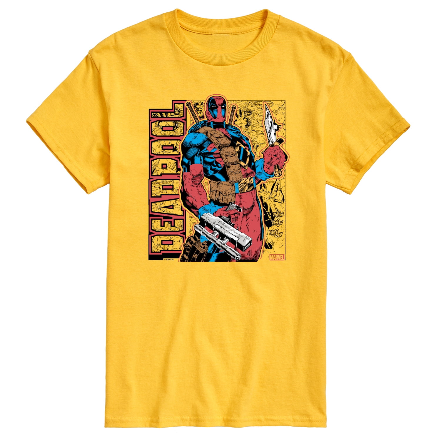 Marvel Deadpool - Comic Book Panel - Men's Short Sleeve Graphic T-Shirt ...