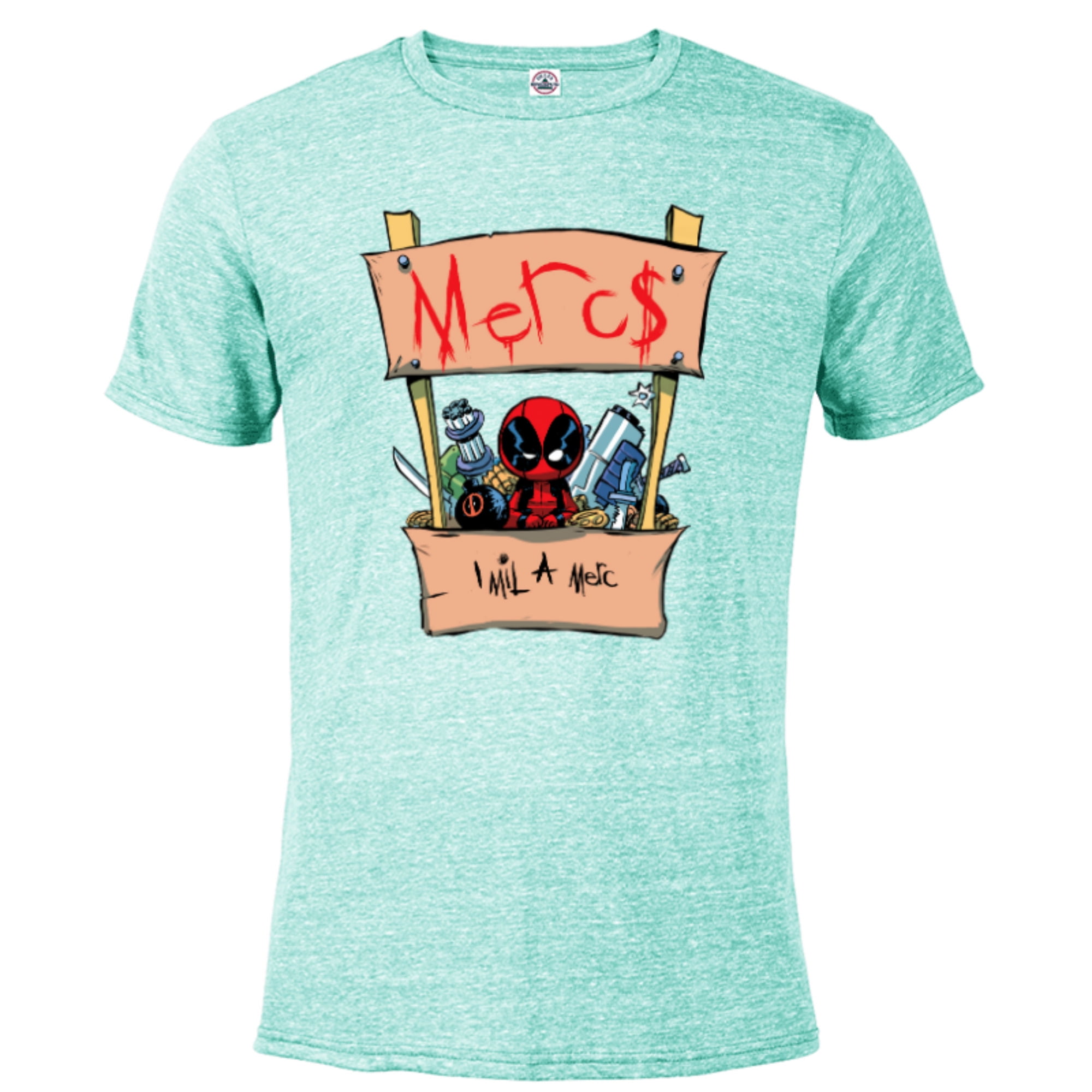Marvel Deadpool Comic Mercs 1 Mil Booth Cute Style - Short Sleeve ...