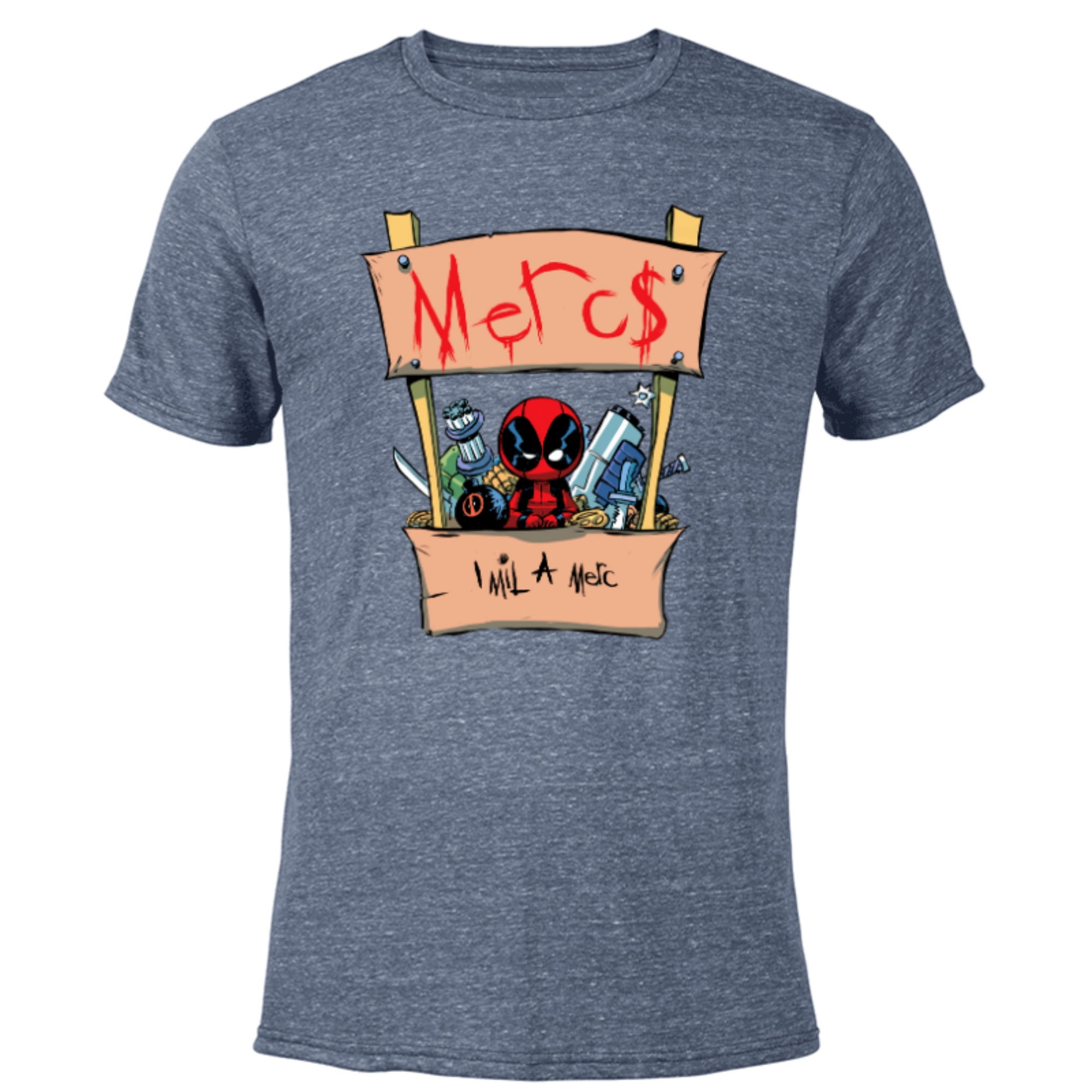 Marvel Deadpool Comic Mercs 1 Mil Booth Cute Style - Short Sleeve ...