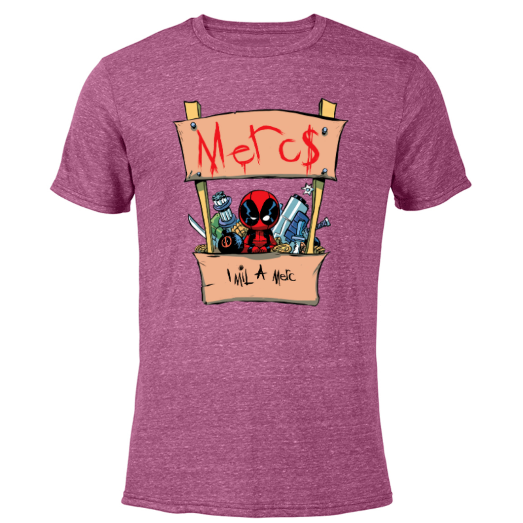Marvel Deadpool Comic Mercs 1 Mil Booth Cute Style - Short Sleeve ...