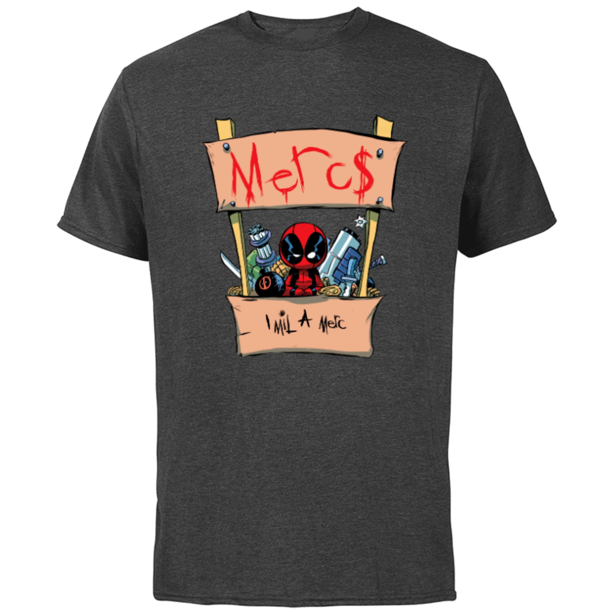 Marvel Deadpool Comic Mercs 1 Mil Booth Cute Style - Short Sleeve ...