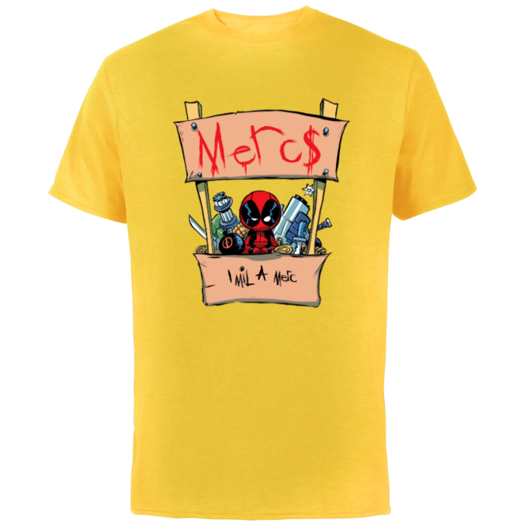 Marvel Deadpool Comic Mercs 1 Mil Booth Cute Style - Short Sleeve ...