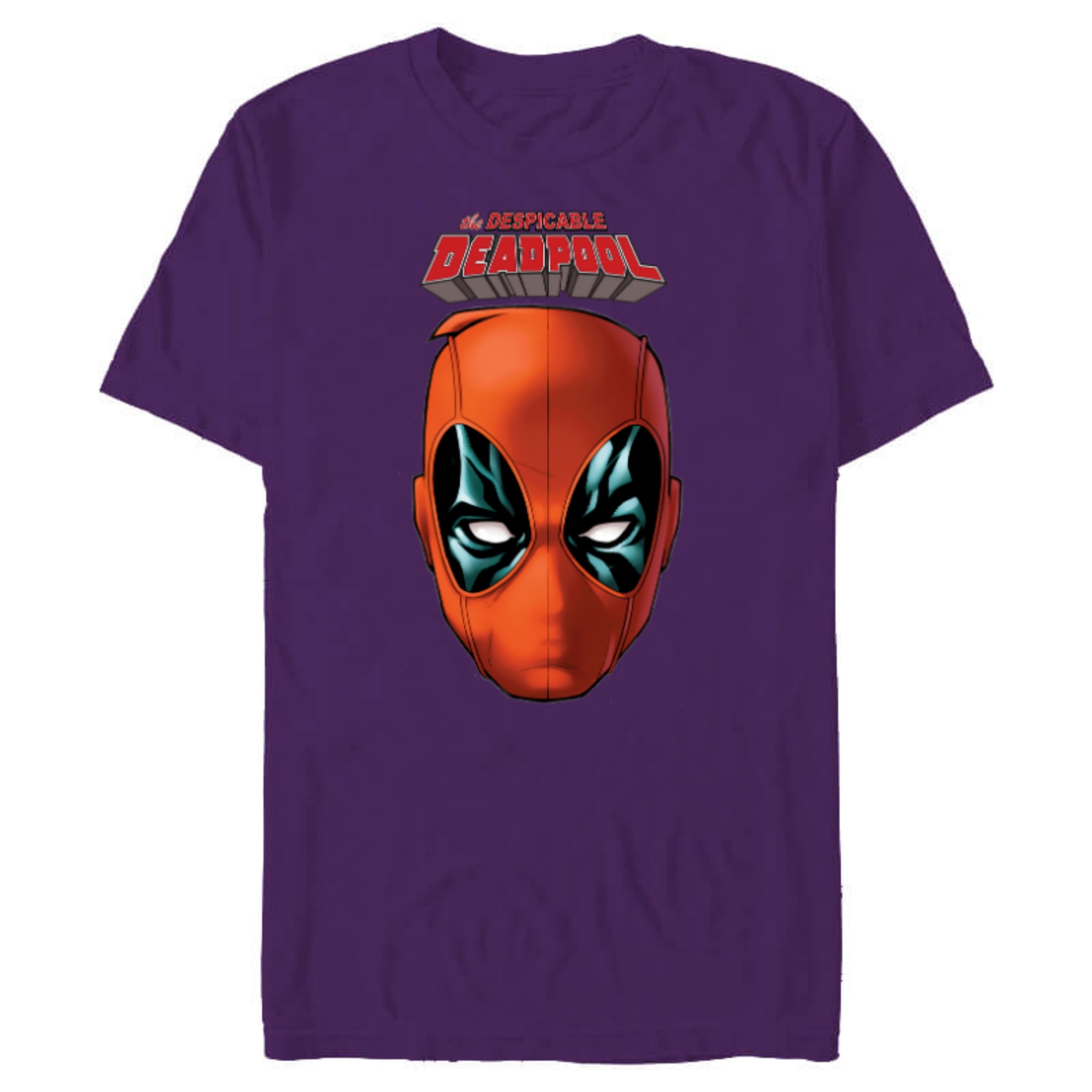 Marvel Deadpool Comic The Despicable Deadpool Face & Logo - Short ...