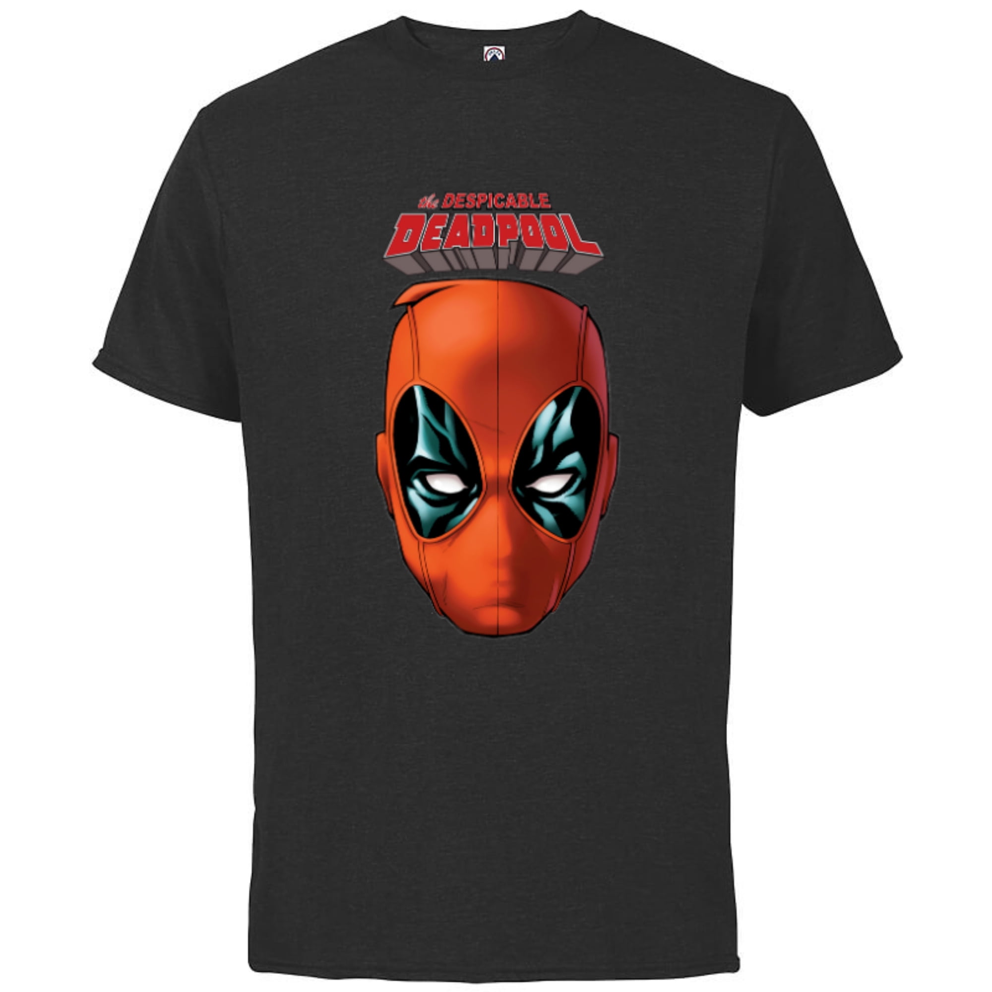 Marvel Deadpool Comic The Despicable Deadpool Face & Logo - Short ...
