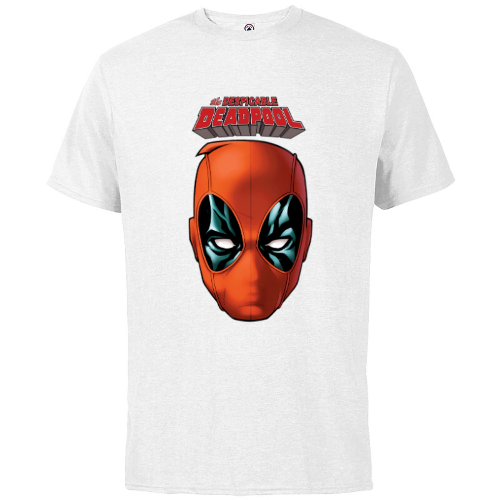 Marvel Deadpool Comic The Despicable Deadpool Face & Logo - Short ...