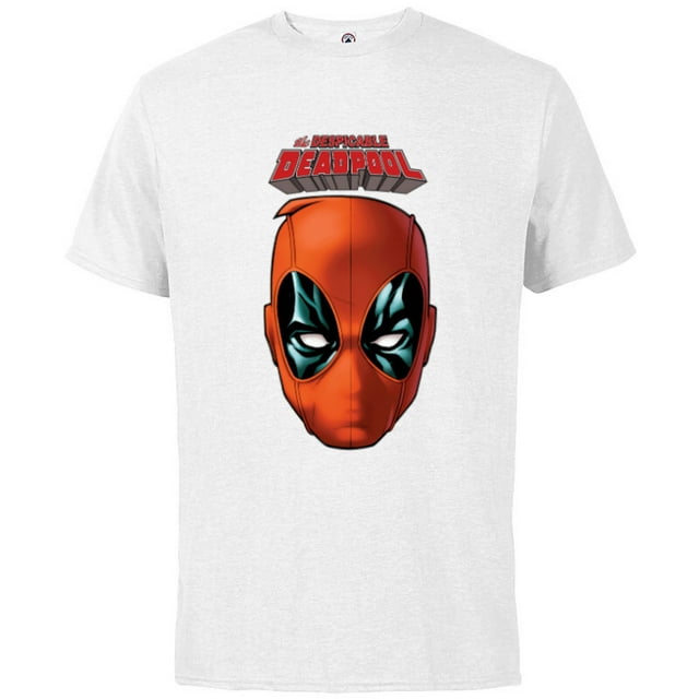 Marvel Deadpool Comic The Despicable Deadpool Face & Logo - Short ...