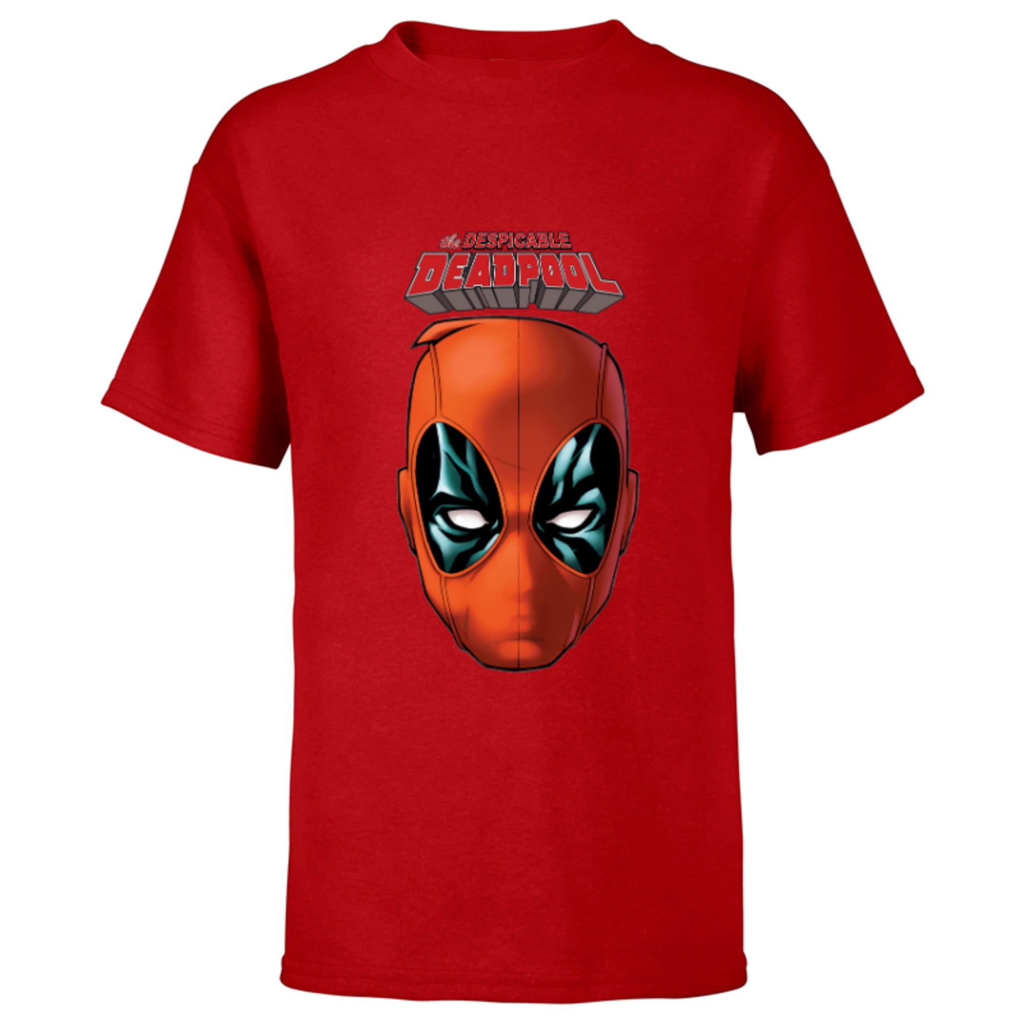 Marvel Deadpool Comic The Despicable Deadpool Face & Logo - Short ...