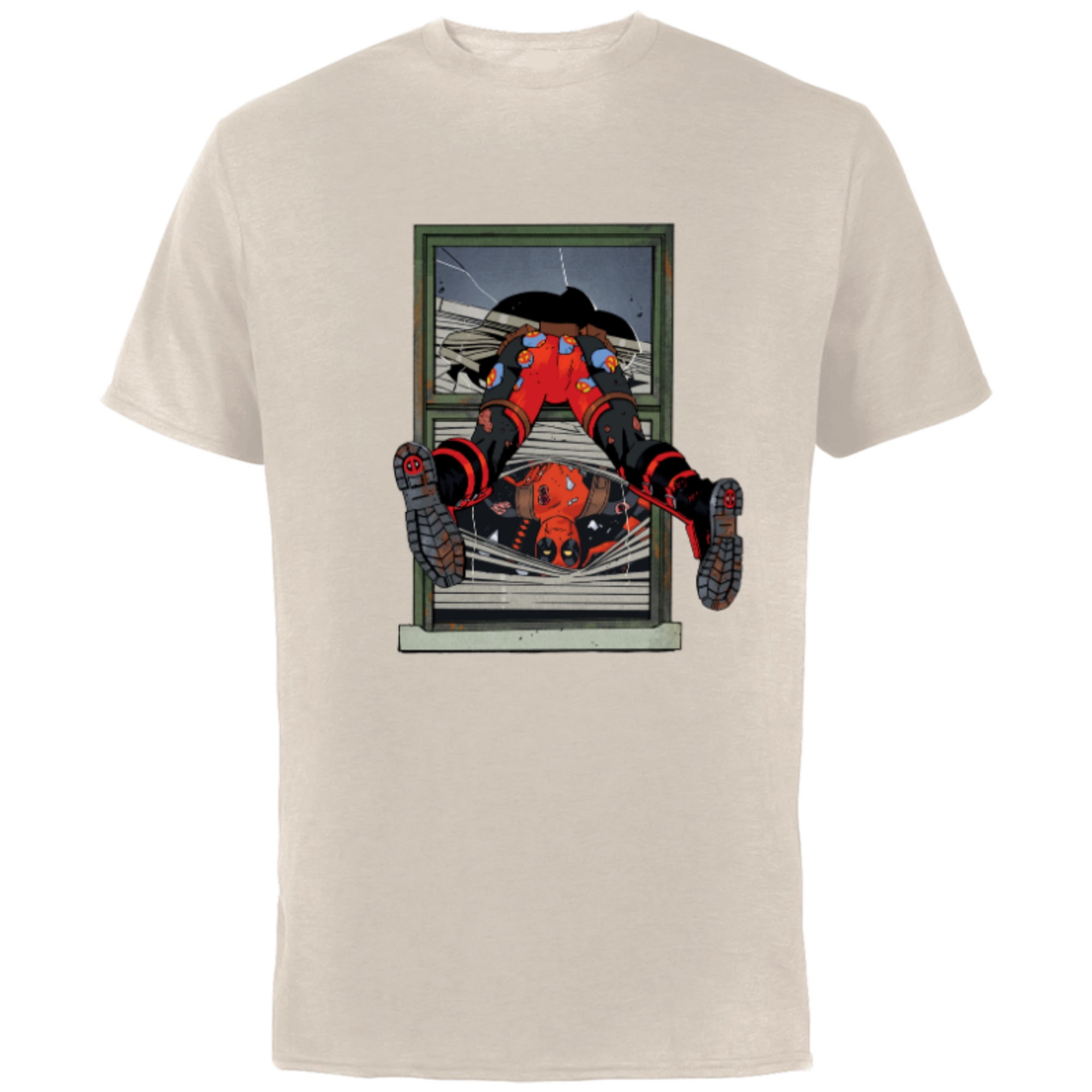 Marvel Deadpool Comic X-Men Undies Window Smash - Short Sleeve Cotton T ...