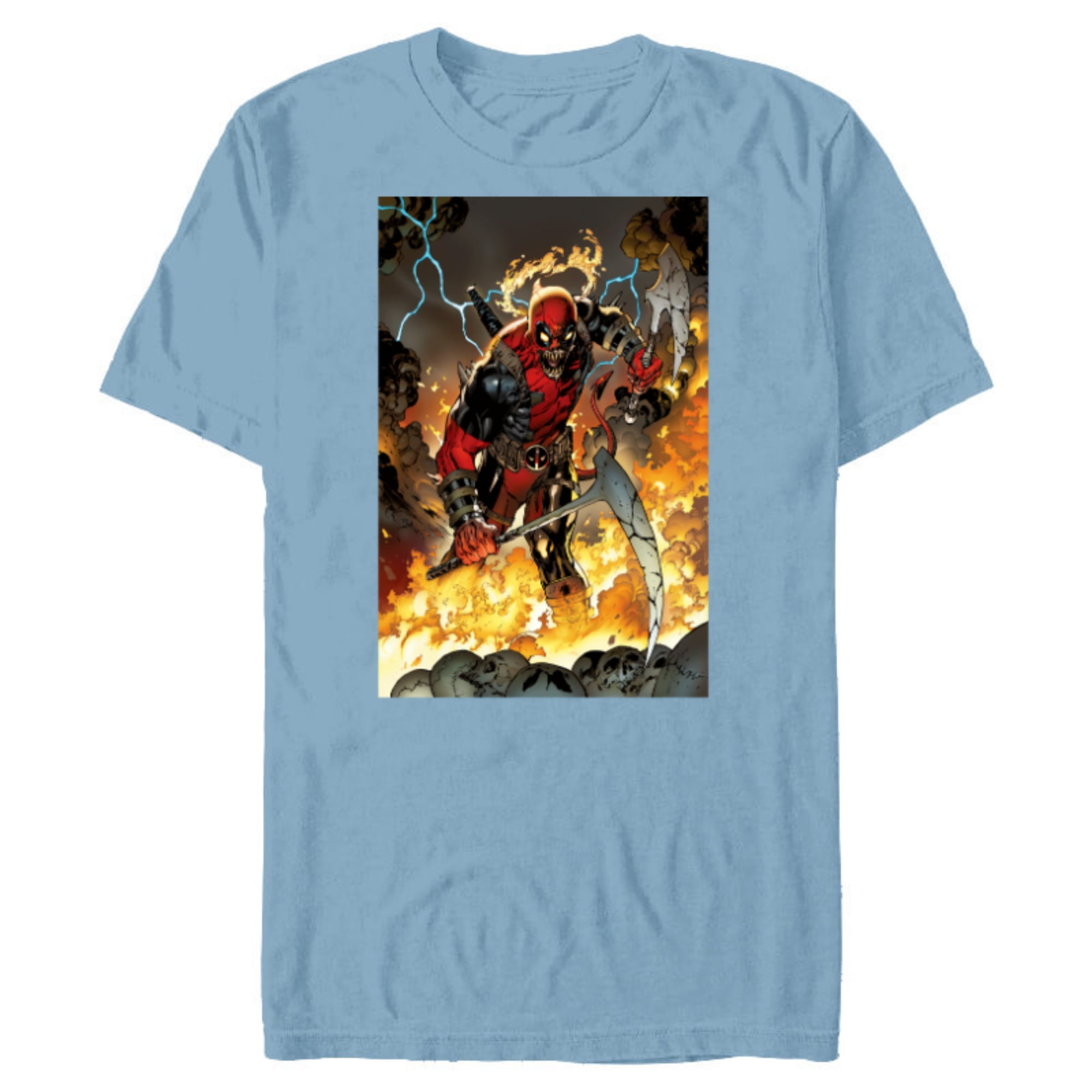 Marvel Deadpool Demonic Dark Marvel Variant Comic Cover - Short Sleeve ...