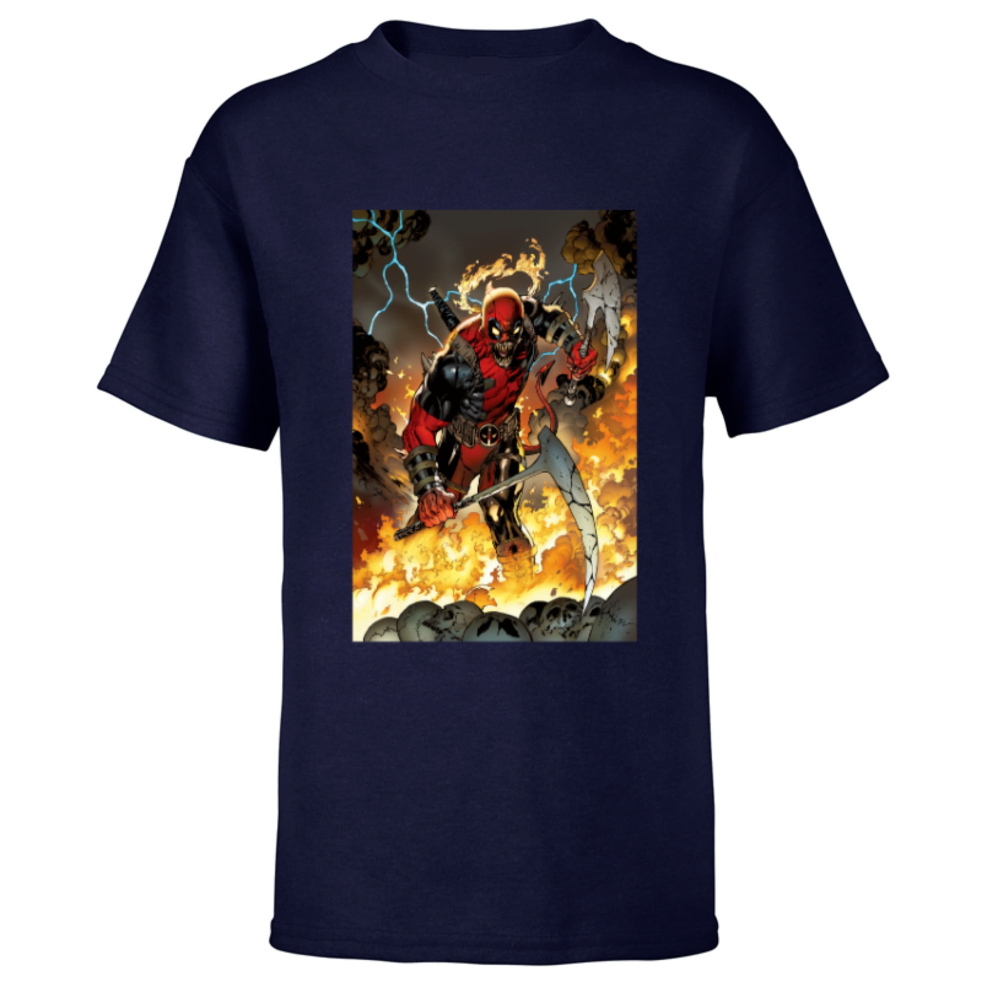 Marvel Deadpool Demonic Dark Marvel Variant Comic Cover - Short Sleeve ...