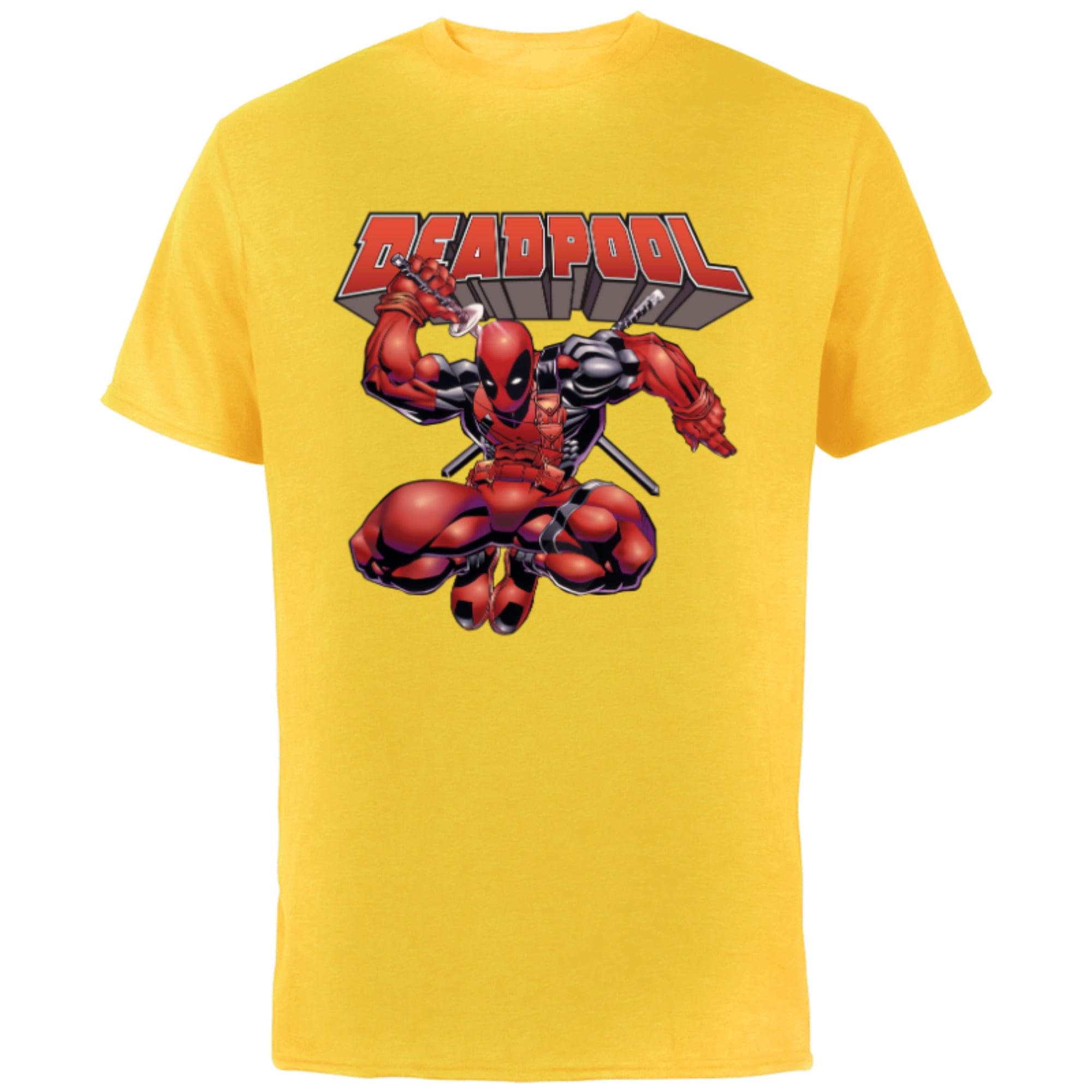 Marvel Deadpool Drawing Sword Action Pose Comic Cover Art - Short ...