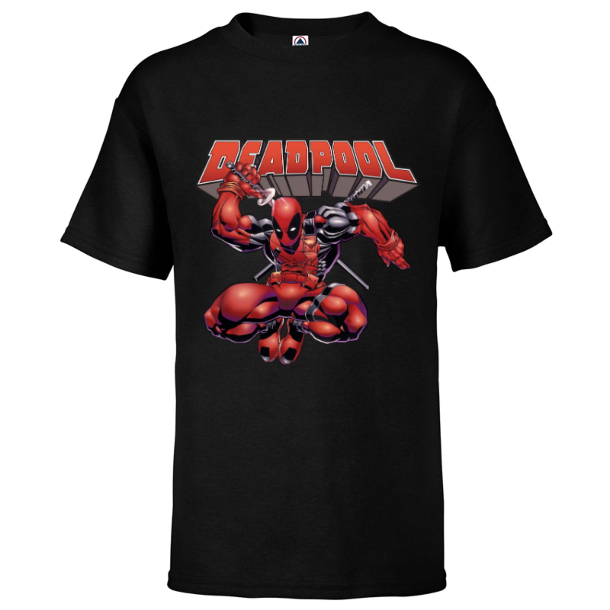 Marvel Deadpool Drawing Sword Action Pose Comic Cover Art - Short ...
