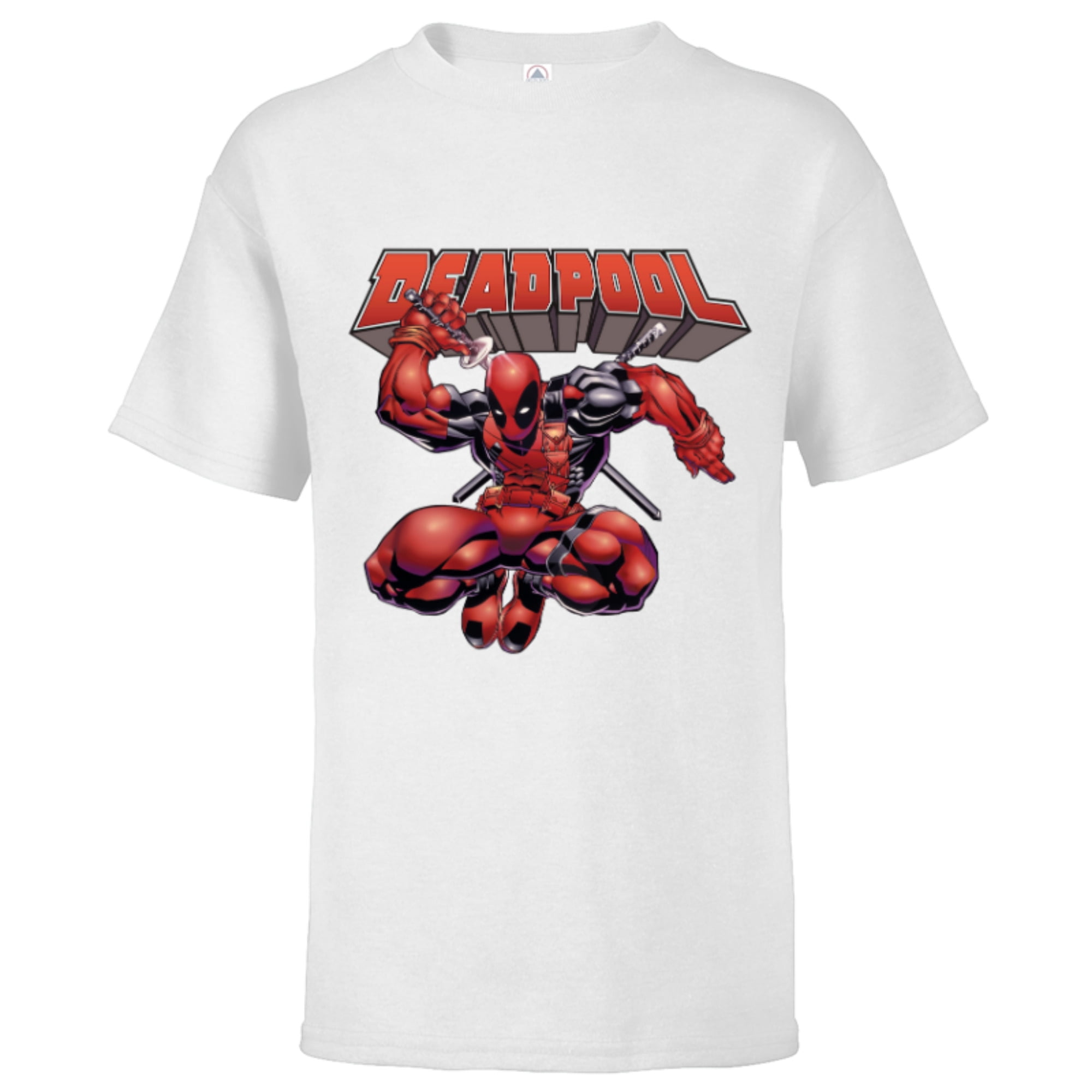 Marvel Deadpool Drawing Sword Action Pose Comic Cover Art - Short ...
