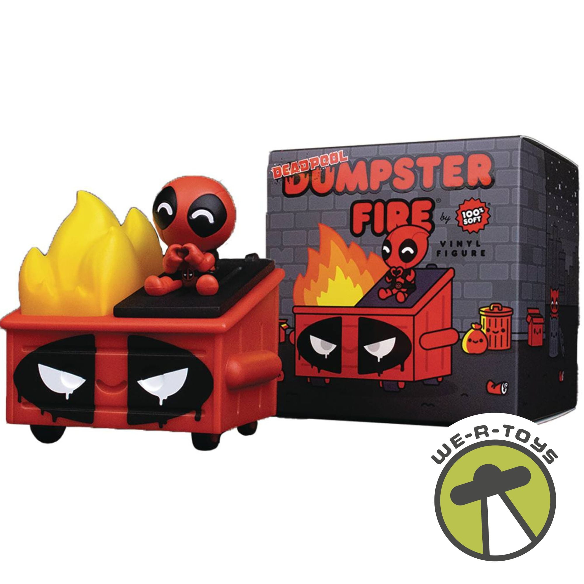 Marvel Deadpool Dumpster Fire Vinyl Figure 2024 by 100% Soft - Walmart.com