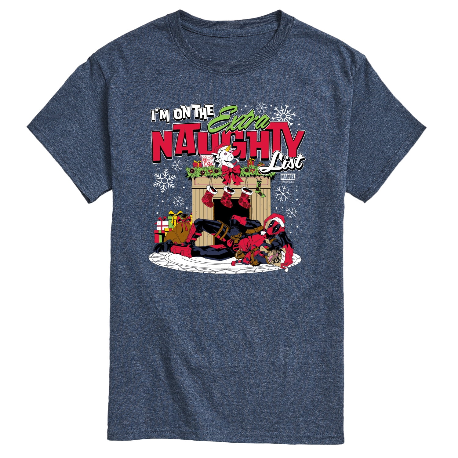 Marvel - Deadpool Extra Naughty - Men's Short Sleeve Graphic T-Shirt ...