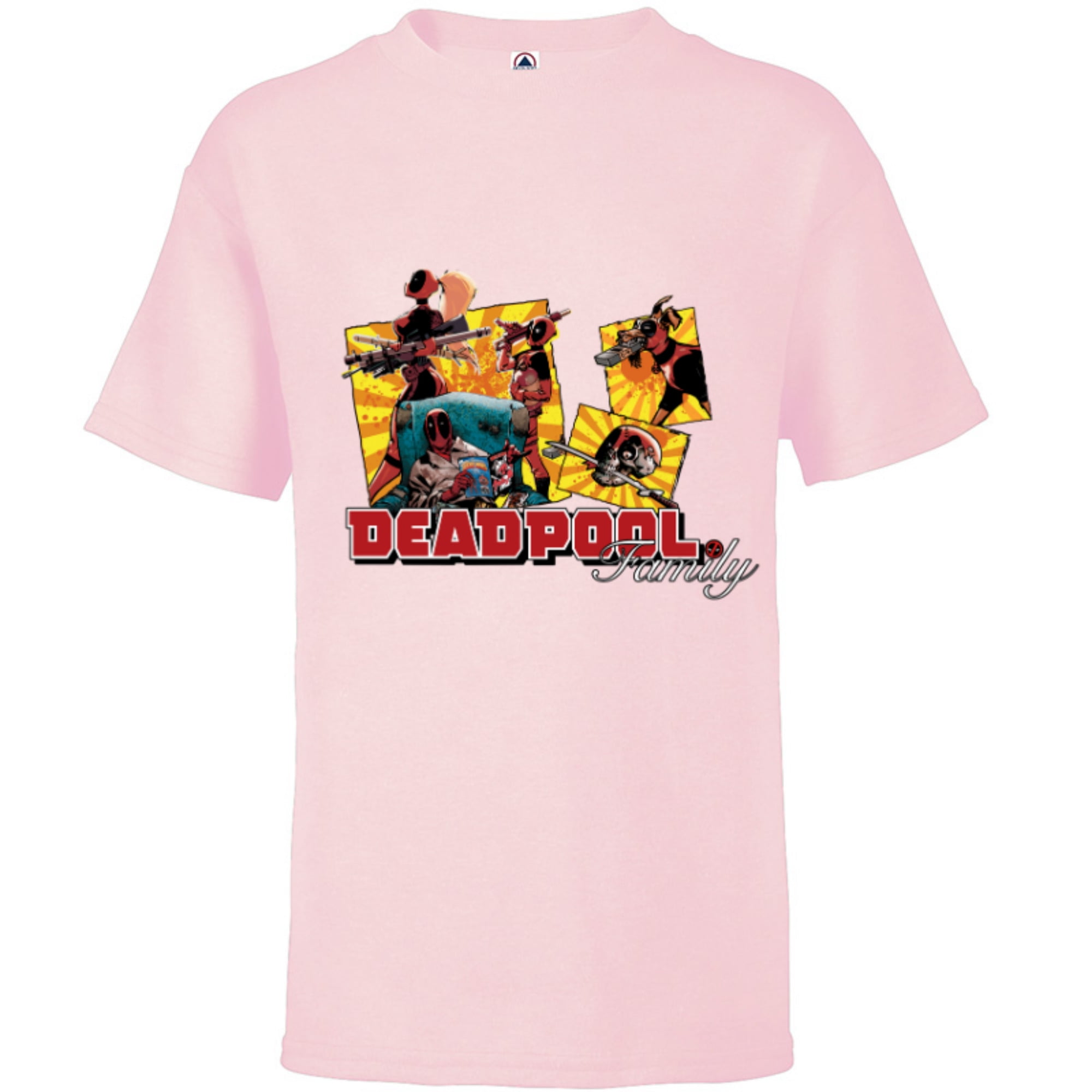 Marvel Deadpool Family Lady ‘Pool Kidpool Dogpool Headpool- Short ...