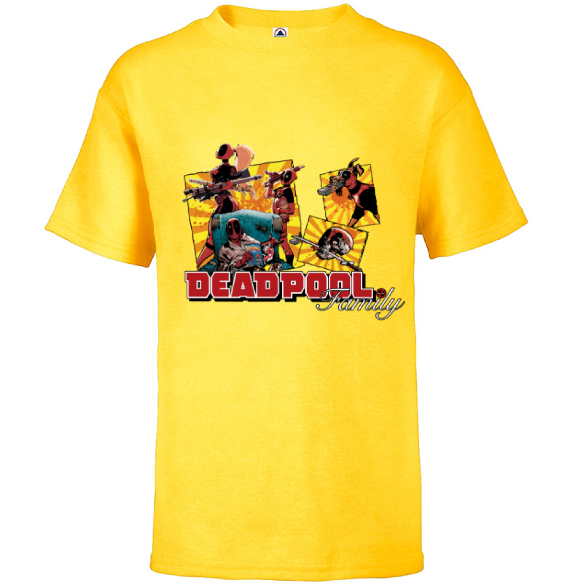 Marvel Deadpool Family Lady ‘Pool Kidpool Dogpool Headpool- Short ...