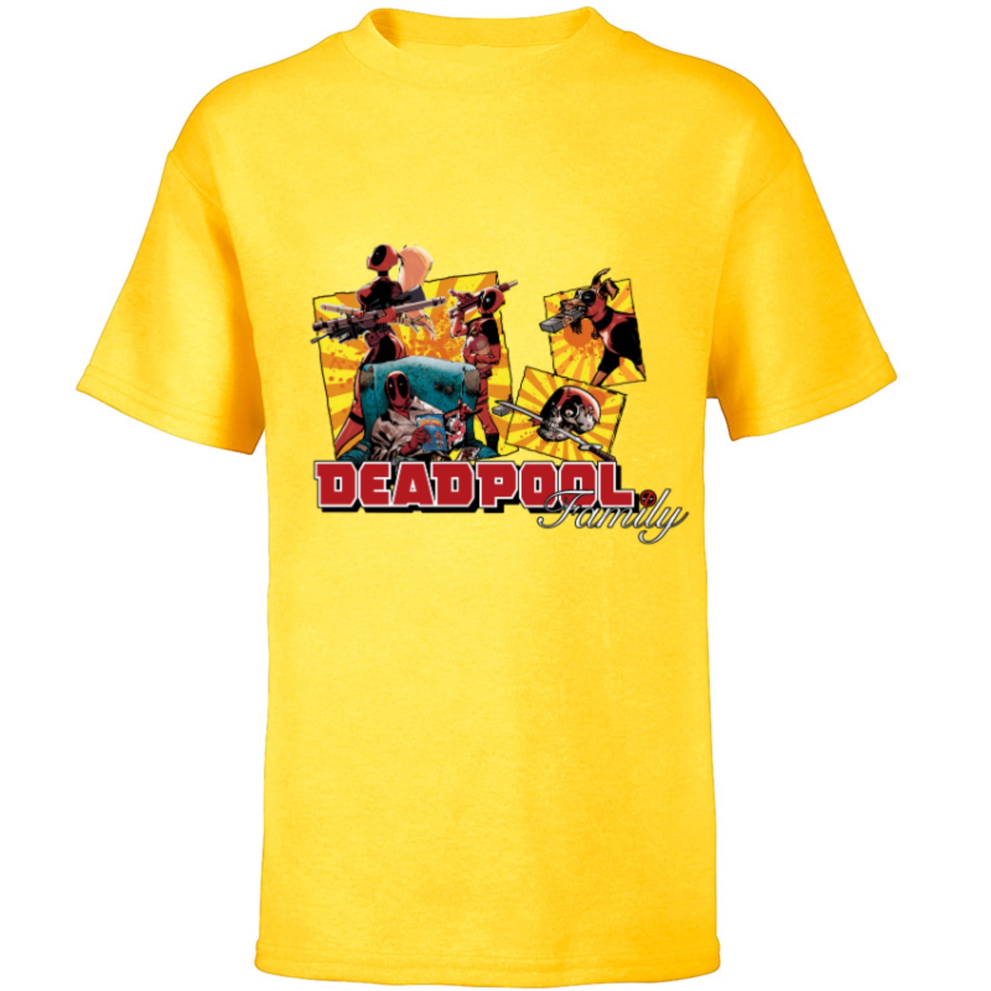 Marvel Deadpool Family Lady ‘Pool Kidpool Dogpool Headpool- Short ...